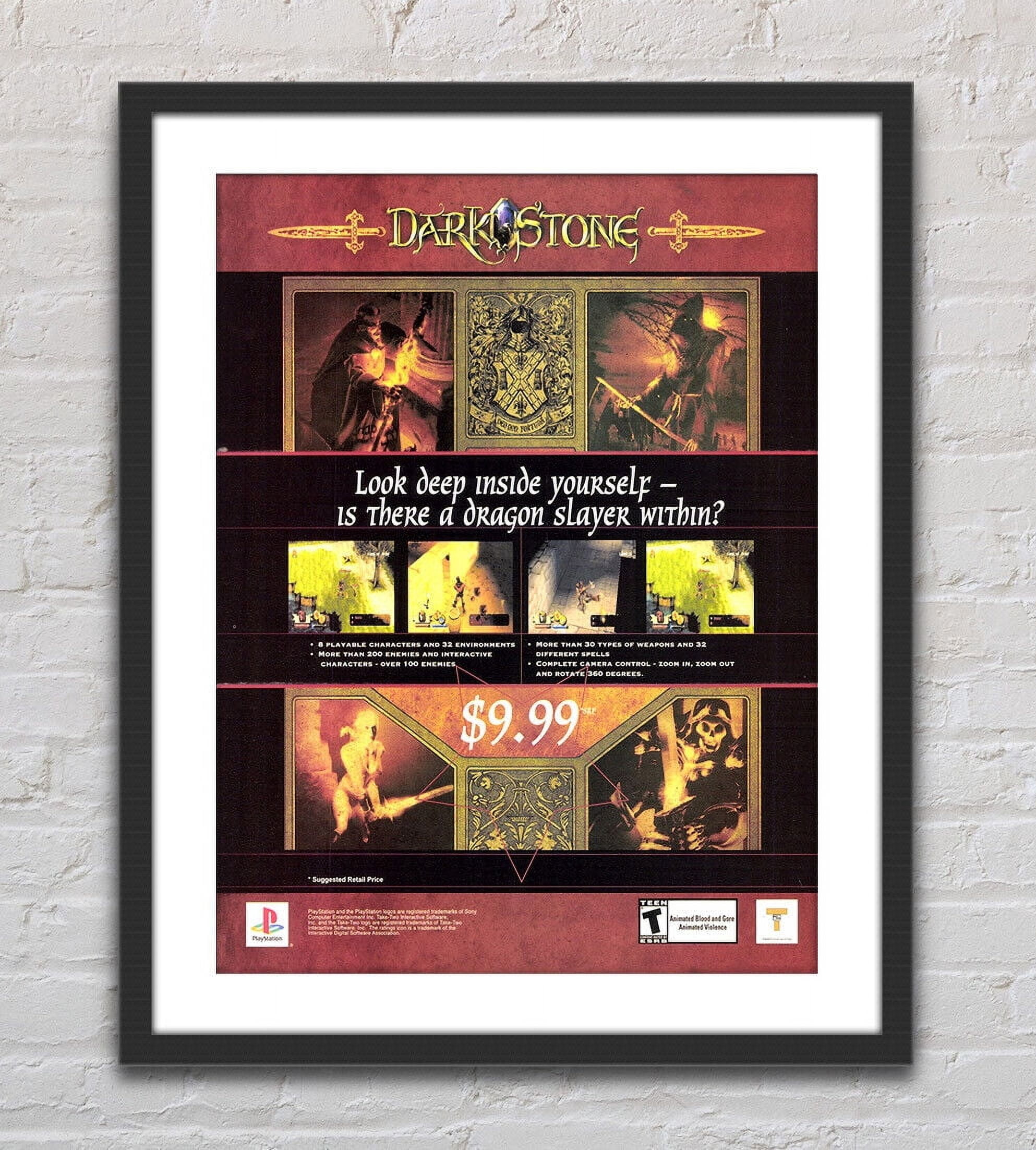 POSTER Dark Stone Playstation PS1 Poster-12x18-UNFRAMED - Walmart.com