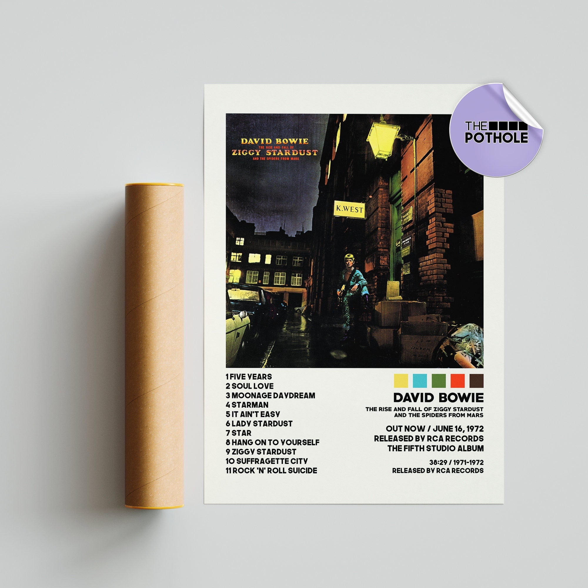 POSTER David Bowie Posters / The Rise and Fall of Ziggy Stardust and ...