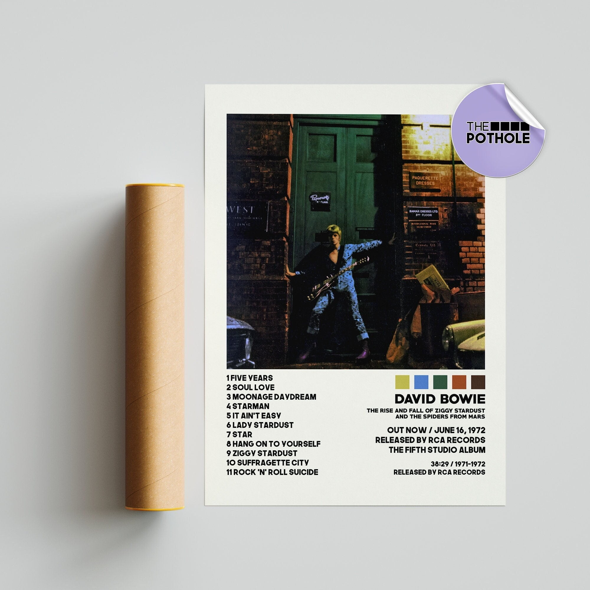 POSTER David Bowie Posters / The Rise and Fall of Ziggy Stardust and ...