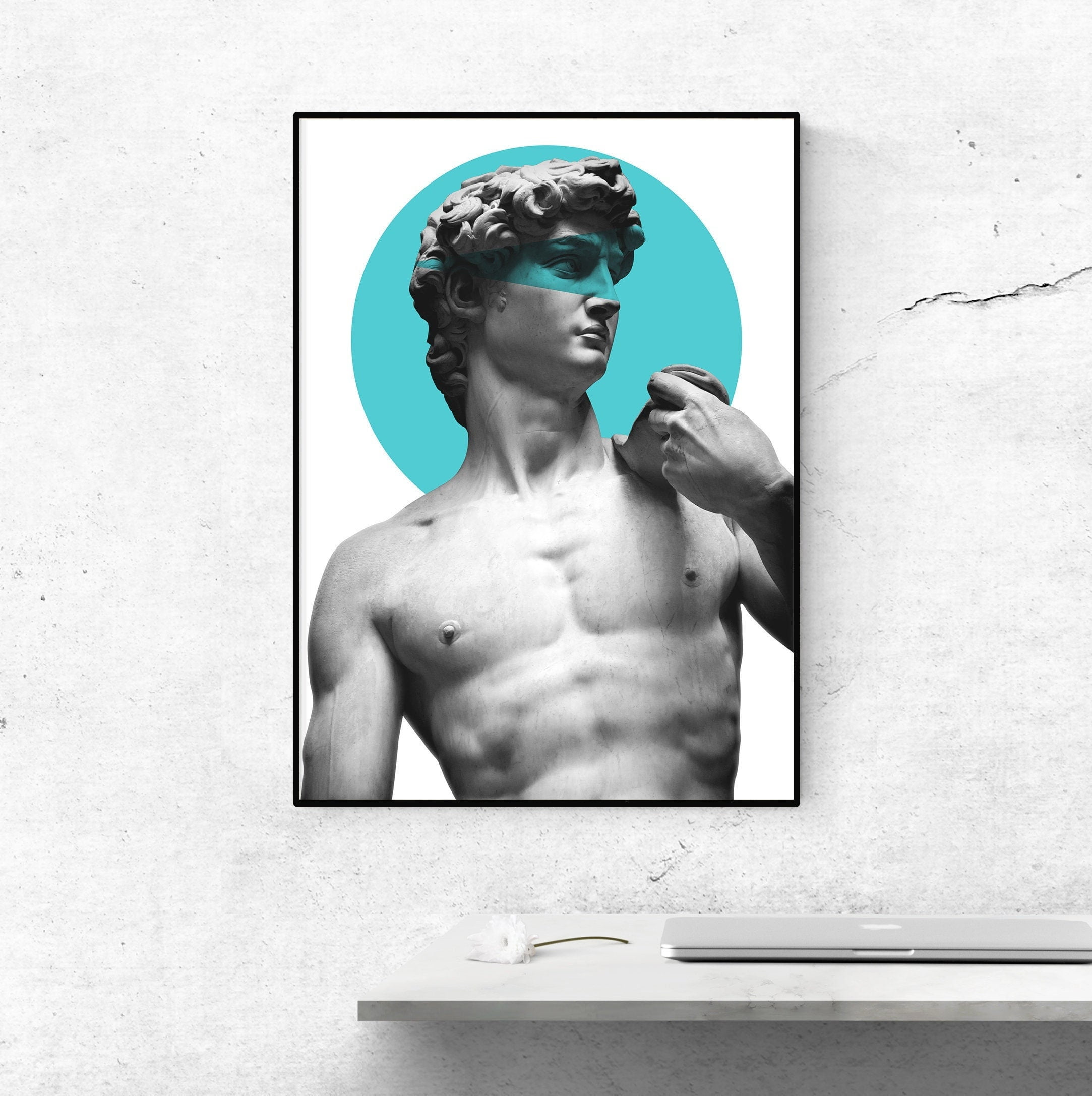 Poster David Statue Poster . David Michelangelo Print. The Statue of ...