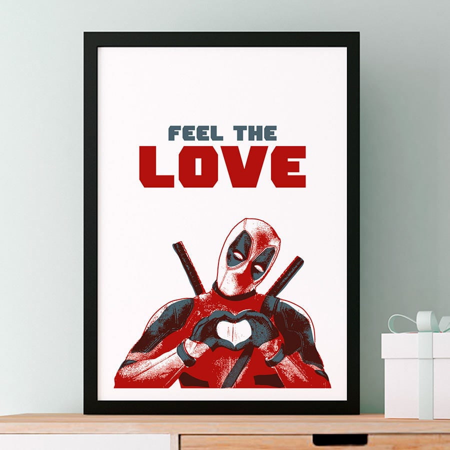 POSTER DeadPool Poster, Feel The Love, Ryan Reynolds, Hero Poster ...