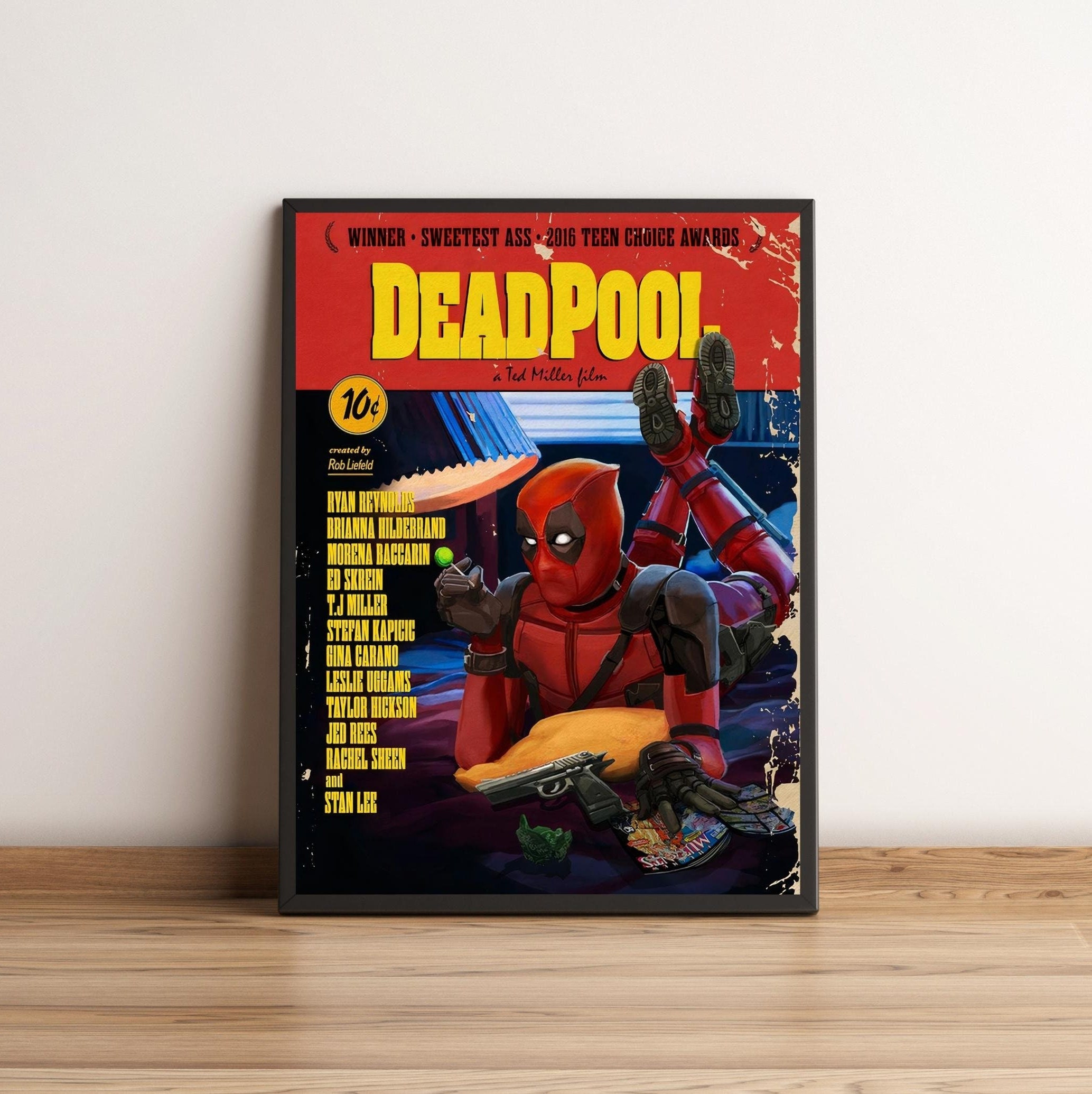 POSTER Deadpool Pulp Ficton Poster, Funny Deadpool Poster, Marvel ...