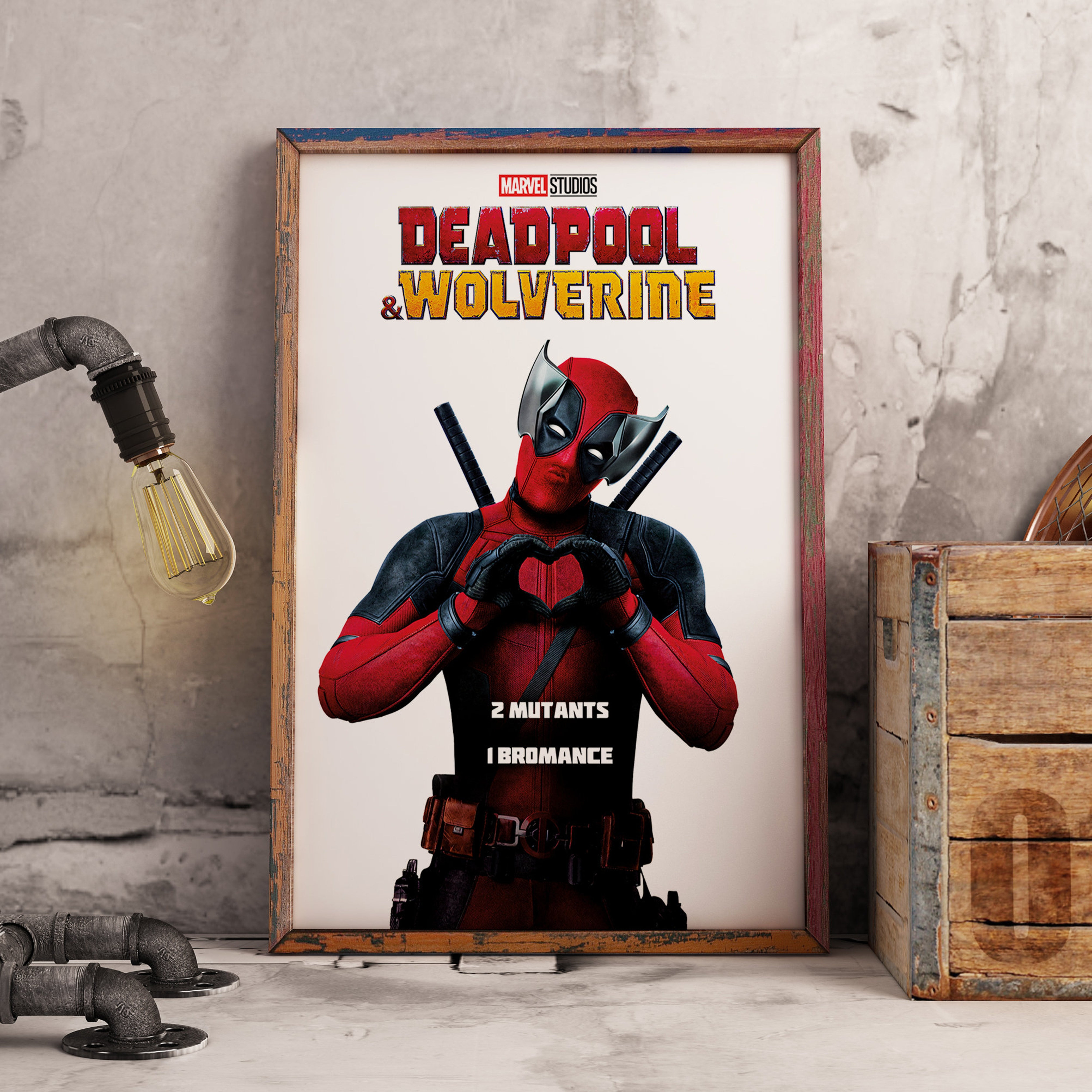 POSTER Deadpool & Wolverine 2024 Bromance Marvel Studios Poster Cover ...