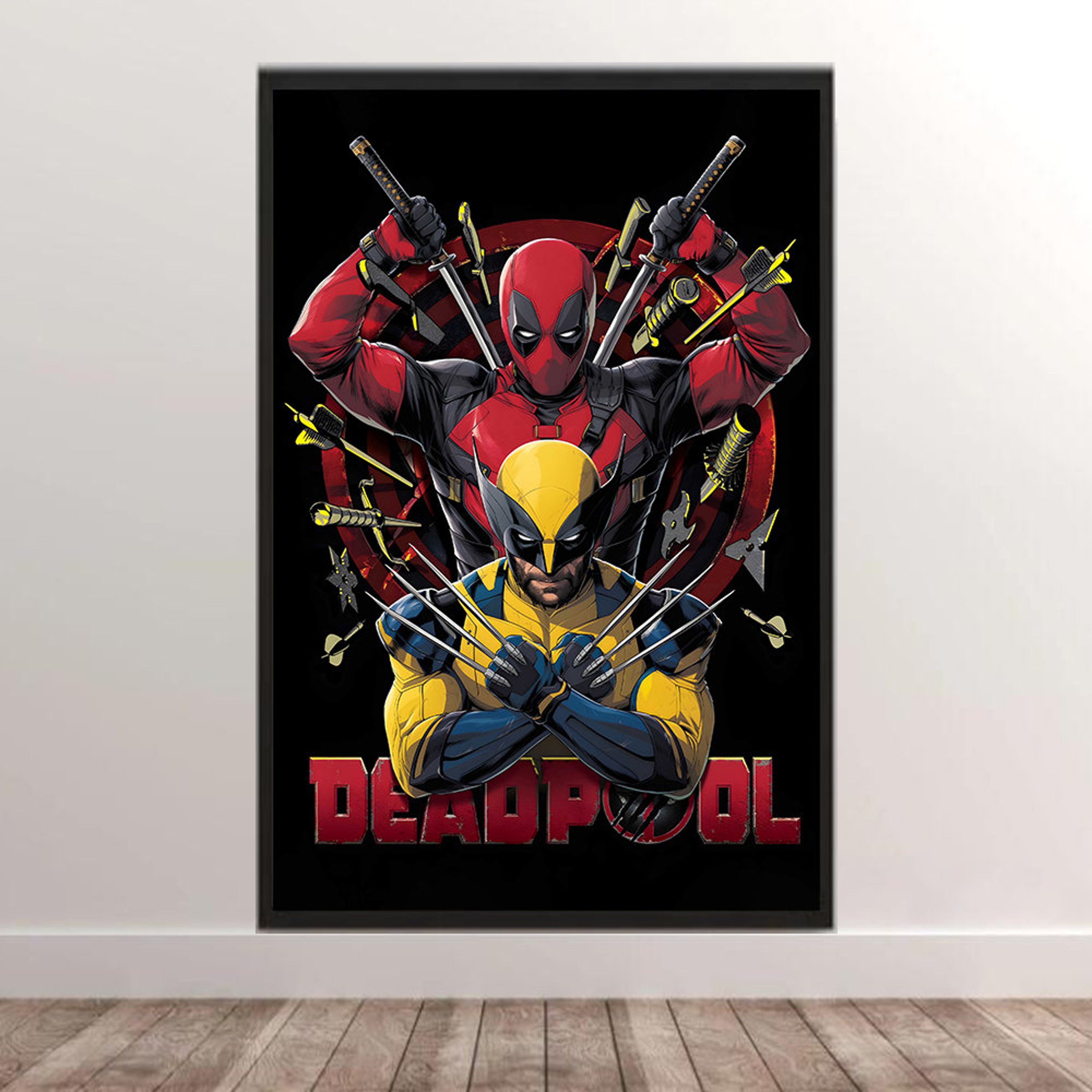 POSTER Deadpool & Wolverine Movie Poster Classic Film Poster Wall Art ...