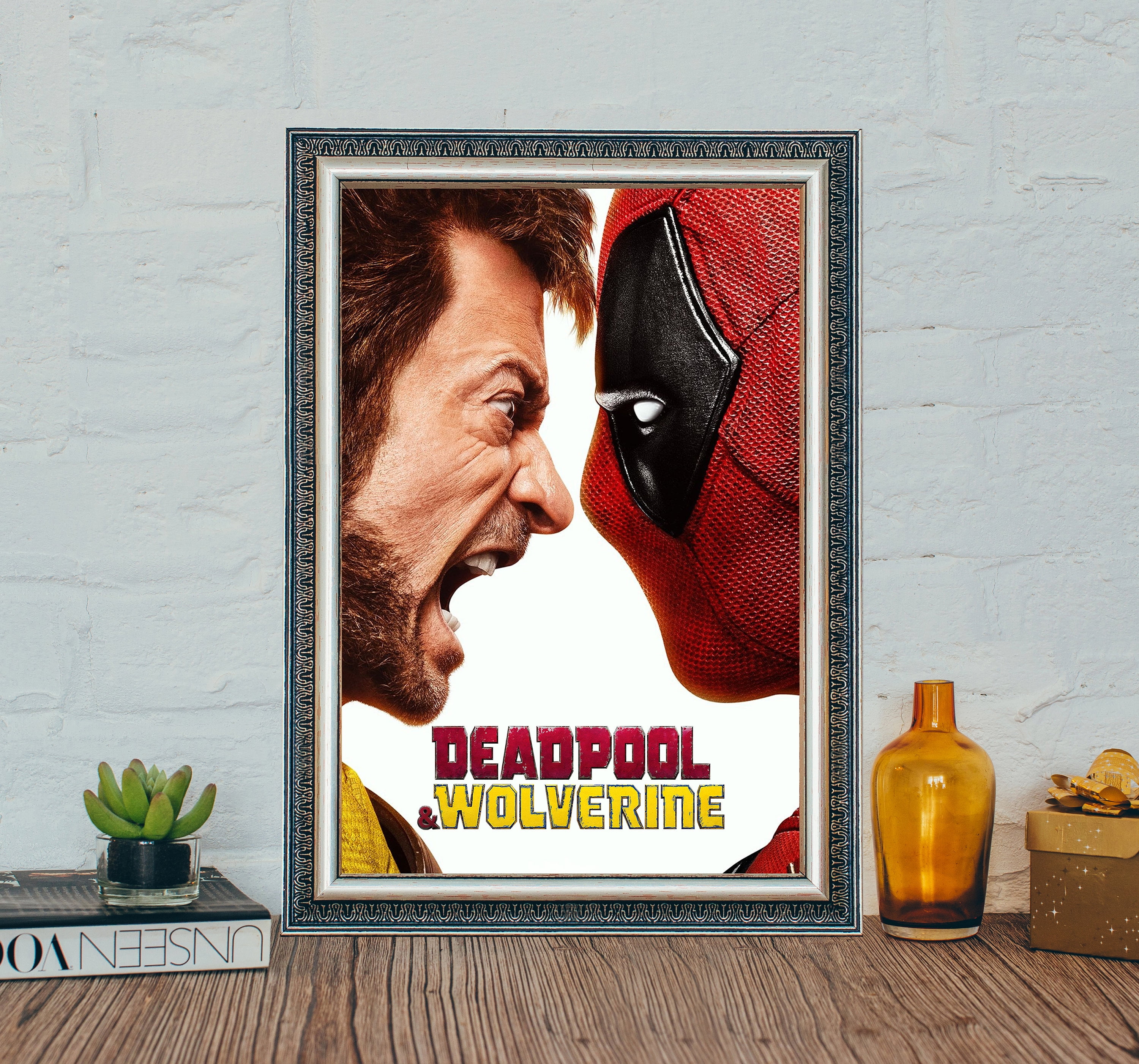 POSTER Deadpool & Wolverine Movie Poster Print, High Quality Cloth ...