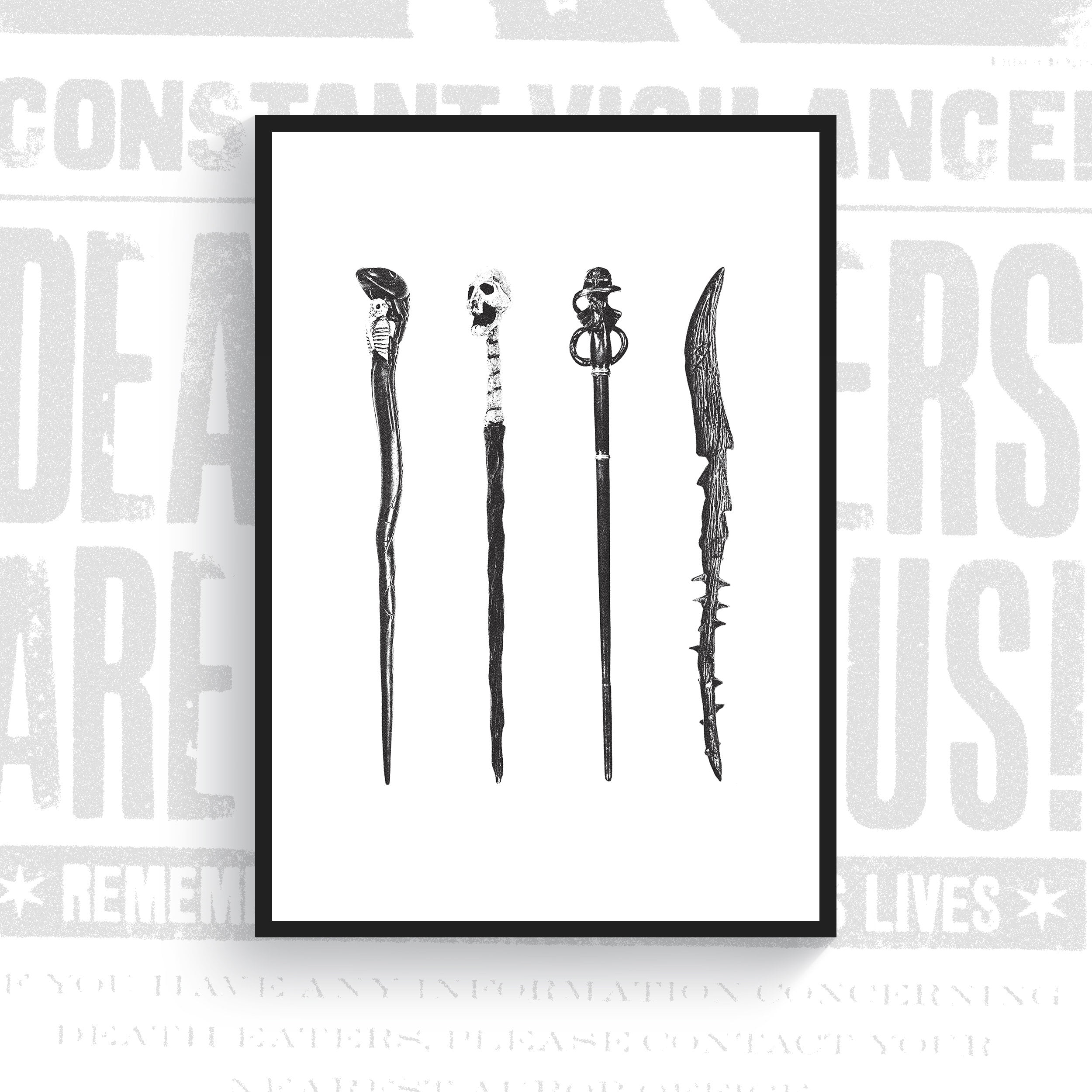 POSTER Death Eaters Harry Potter Wizarding World Hogwarts Art Print ...