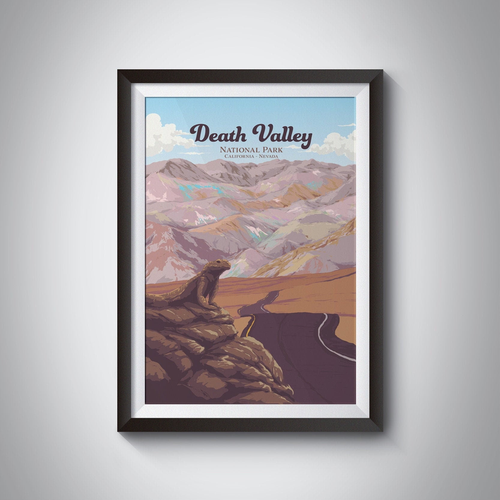 POSTER Death Valley National Park Poster, California, Nevada, USA ...
