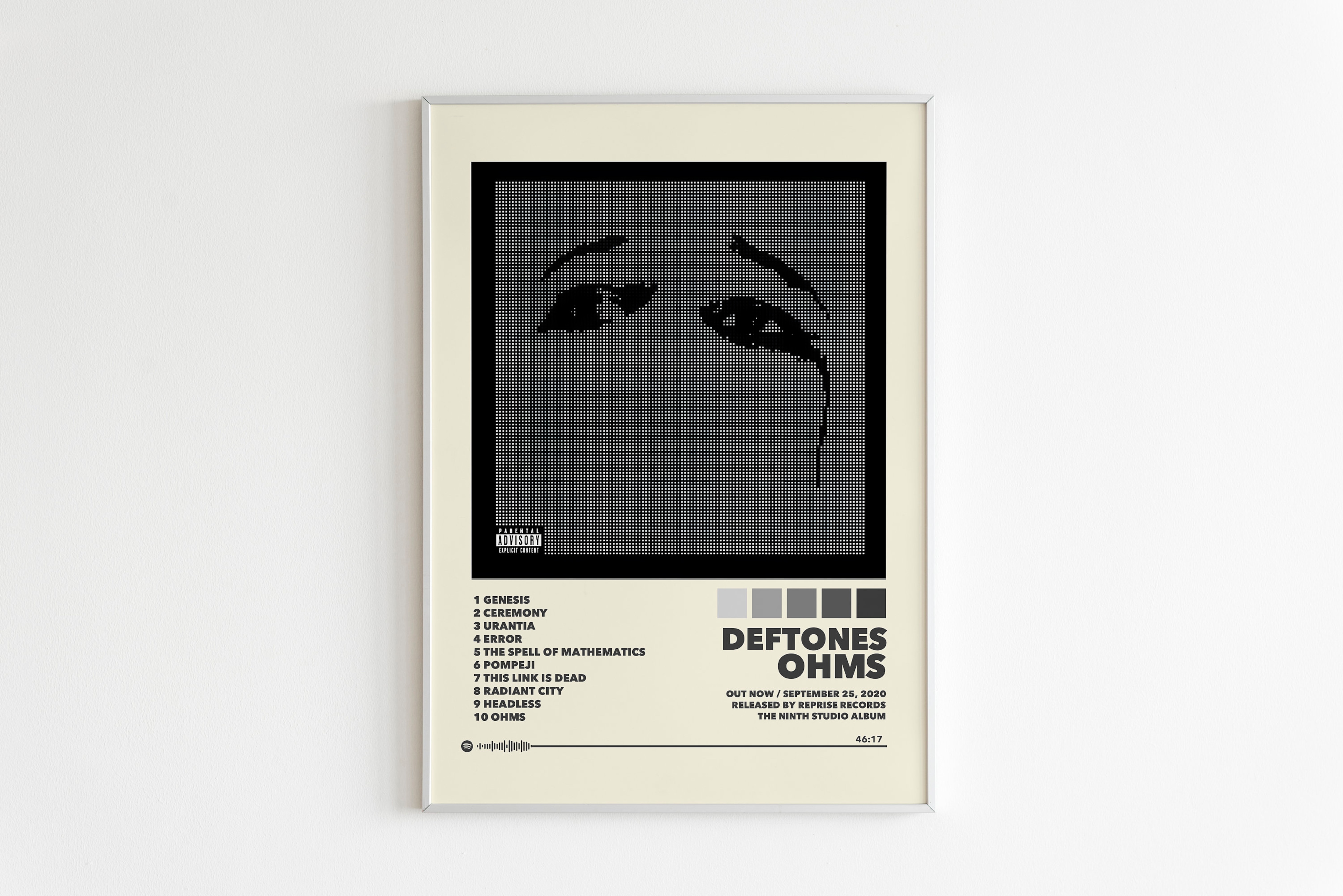 POSTER Deftones Posters / Ohms Poster, Album Cover Poster, Print Wall ...