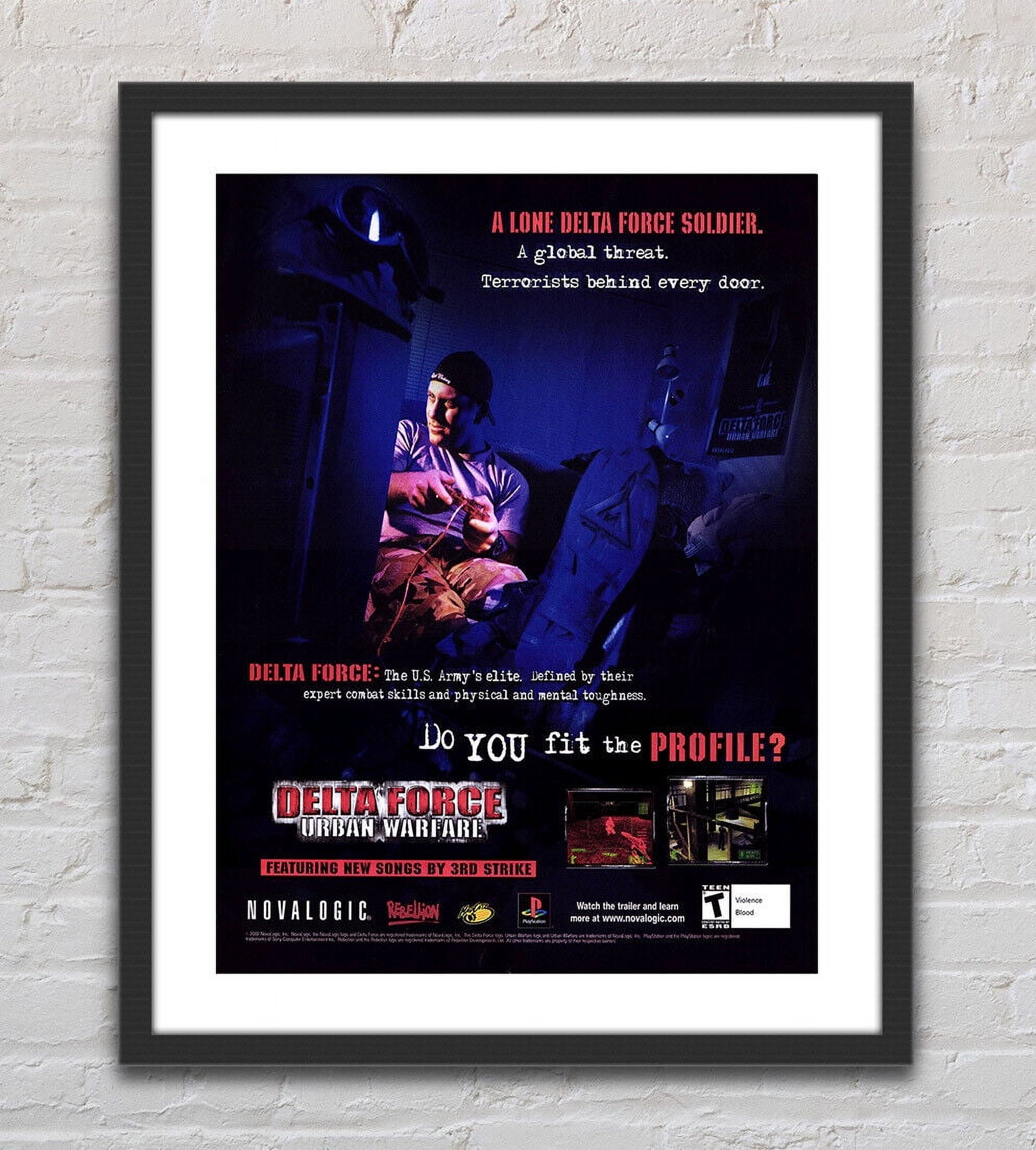 POSTER Delta Force Urban Warfare Playstation PS1 Poster-8x12-UNFRAMED ...