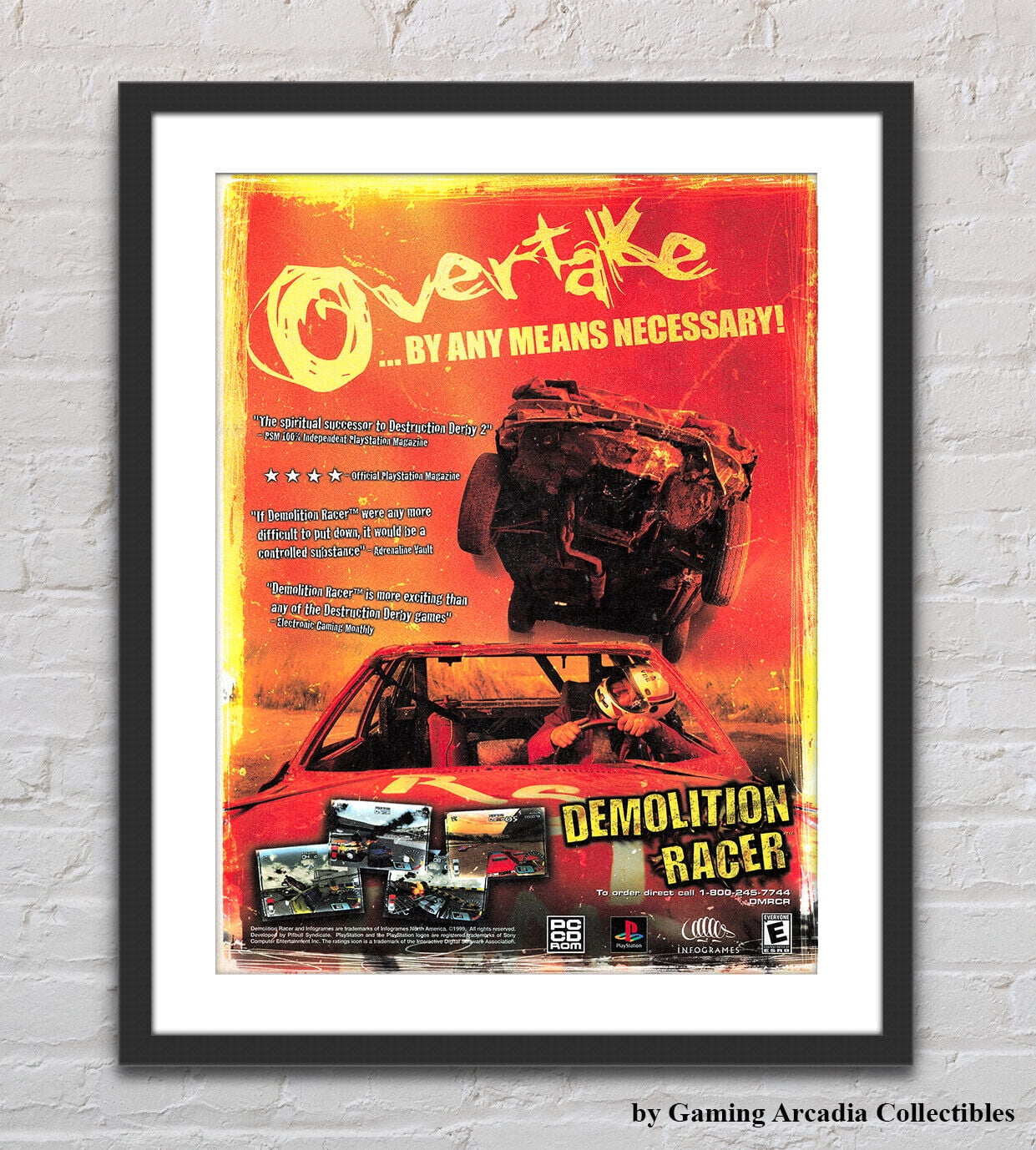 POSTER Demolition Racer Playstation PS1 Poster-12x18-UNFRAMED - Walmart.com