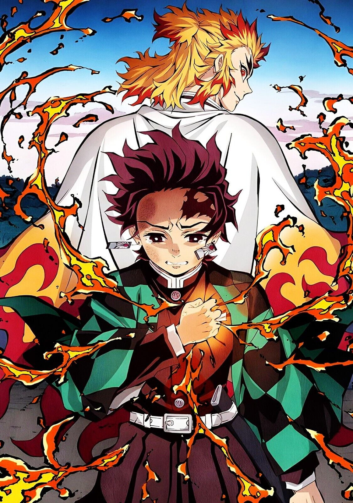 POSTER Demon Slayer Rengoku Set Your Heart Ablaze Tanjiro Anime Anime ...