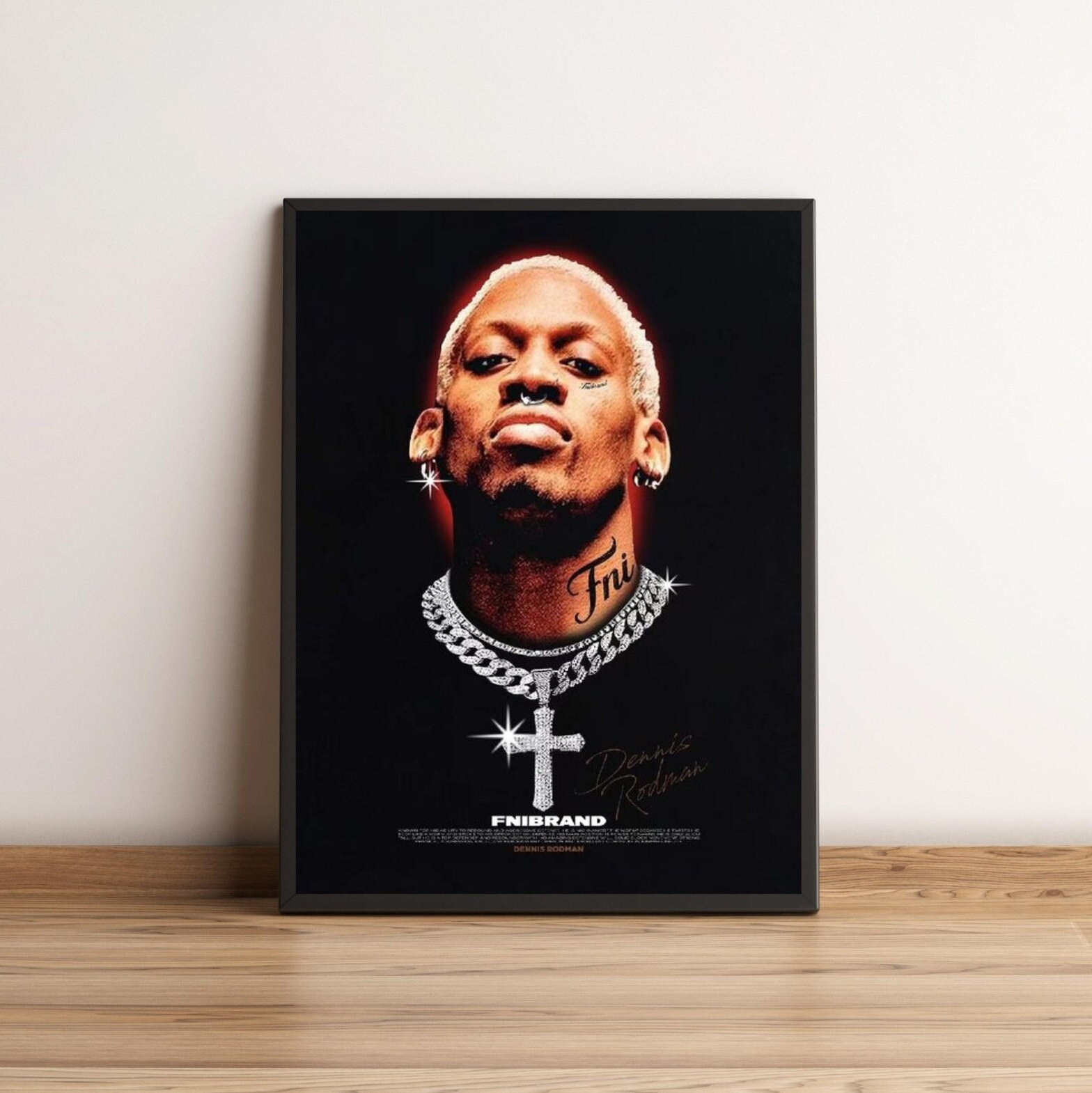 POSTER Dennis Rodman Poster, Dennis Rodman Wall Art, Rodzilla ...