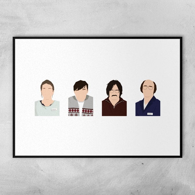 POSTER Derek | Ricky Gervais | Karl Pilkington | Minimal Artwork Poster ...