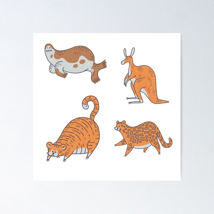 POSTER Derp Animals Pack POSTER UNFRAMED, 8x12 - Walmart.com