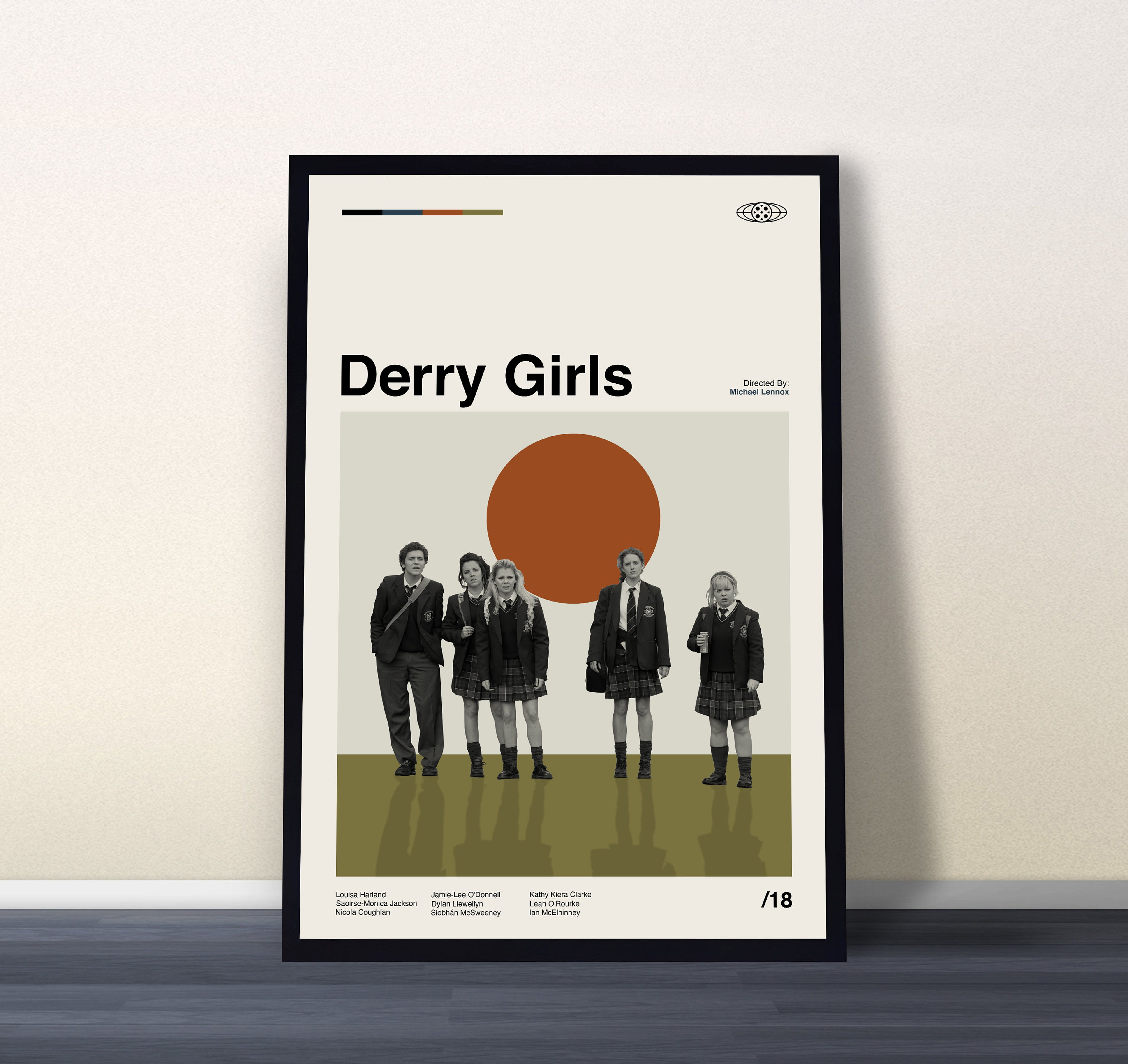 Poster Derry Girls Poster Derry Girls Tv Series Print Minimalist Art Movie Poster Retro