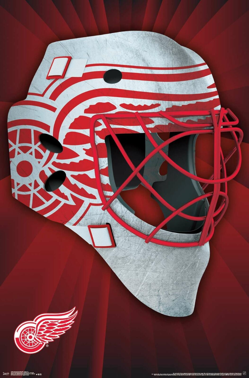 POSTER Detroit Redwings - Mask Poster-24x36-UNFRAMED - Walmart.com