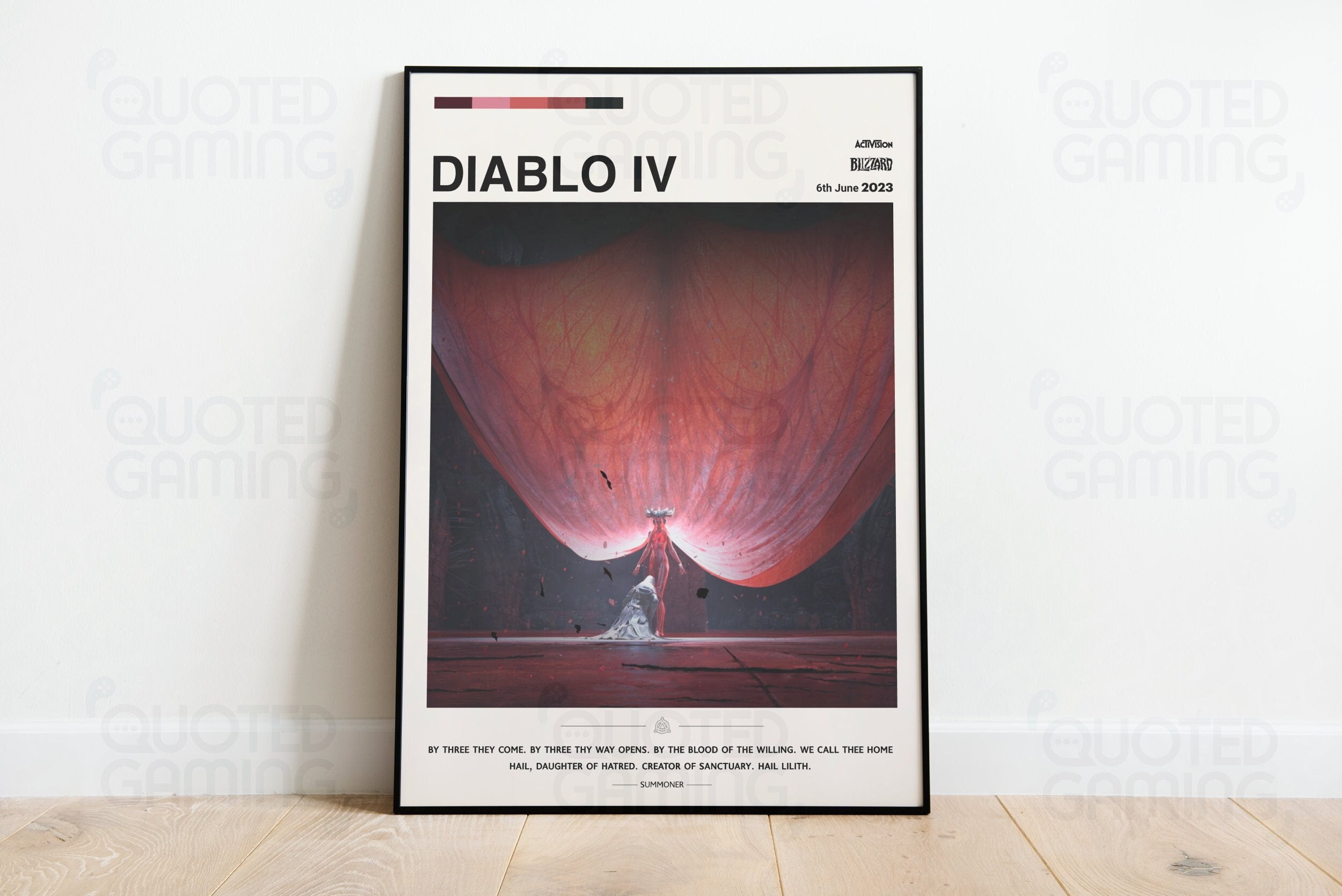 POSTER Diablo 4 (2023) - Video Game Poster, Minimalist, Cinematic Intro ...