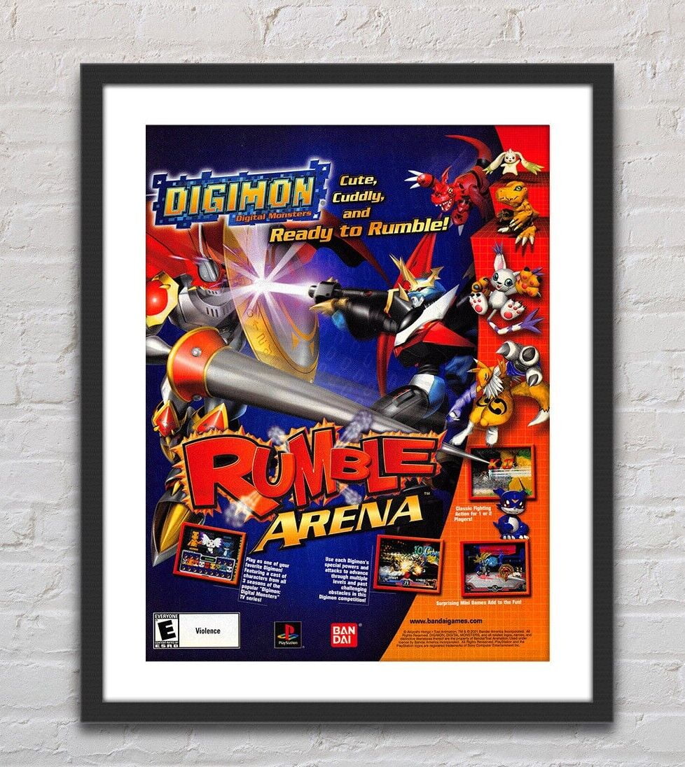 POSTER Digimon Rumble Arena Playstation PS1 Poster-24x36-UNFRAMED ...