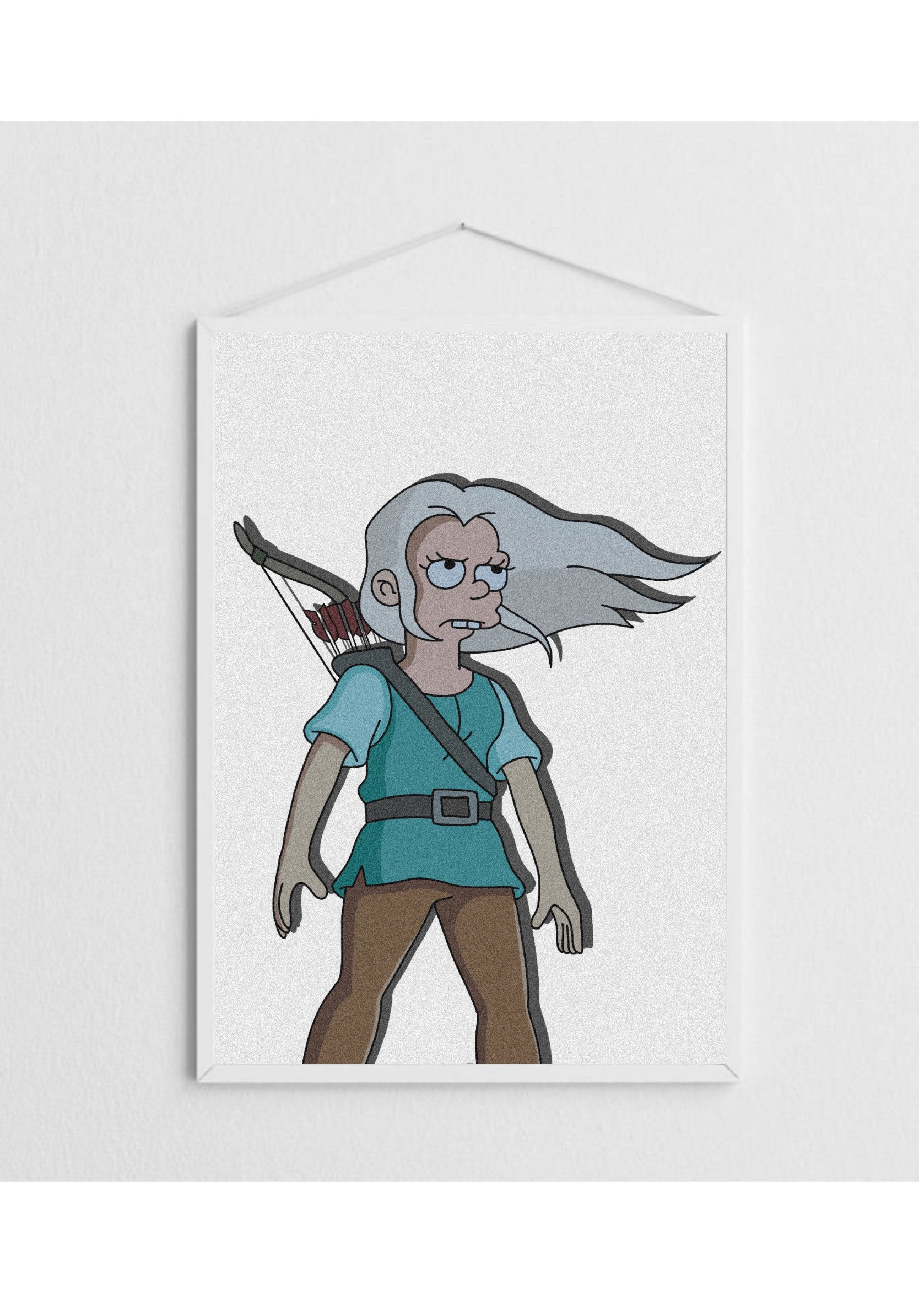 POSTER Disenchantment TV Show Poster, Bean Character Print-UNFRAMED ...