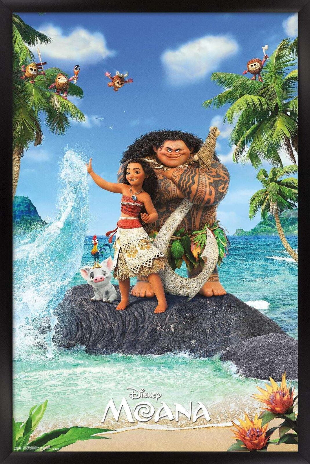 POSTER Disney Moana - High Five Poster-16x24-UNFRAMED - Walmart.com
