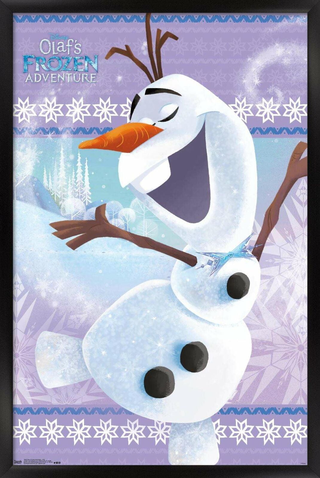 POSTER Disney Pixar Frozen: Olaf's Frozen Adventure - Olaf Poster-12x18 ...