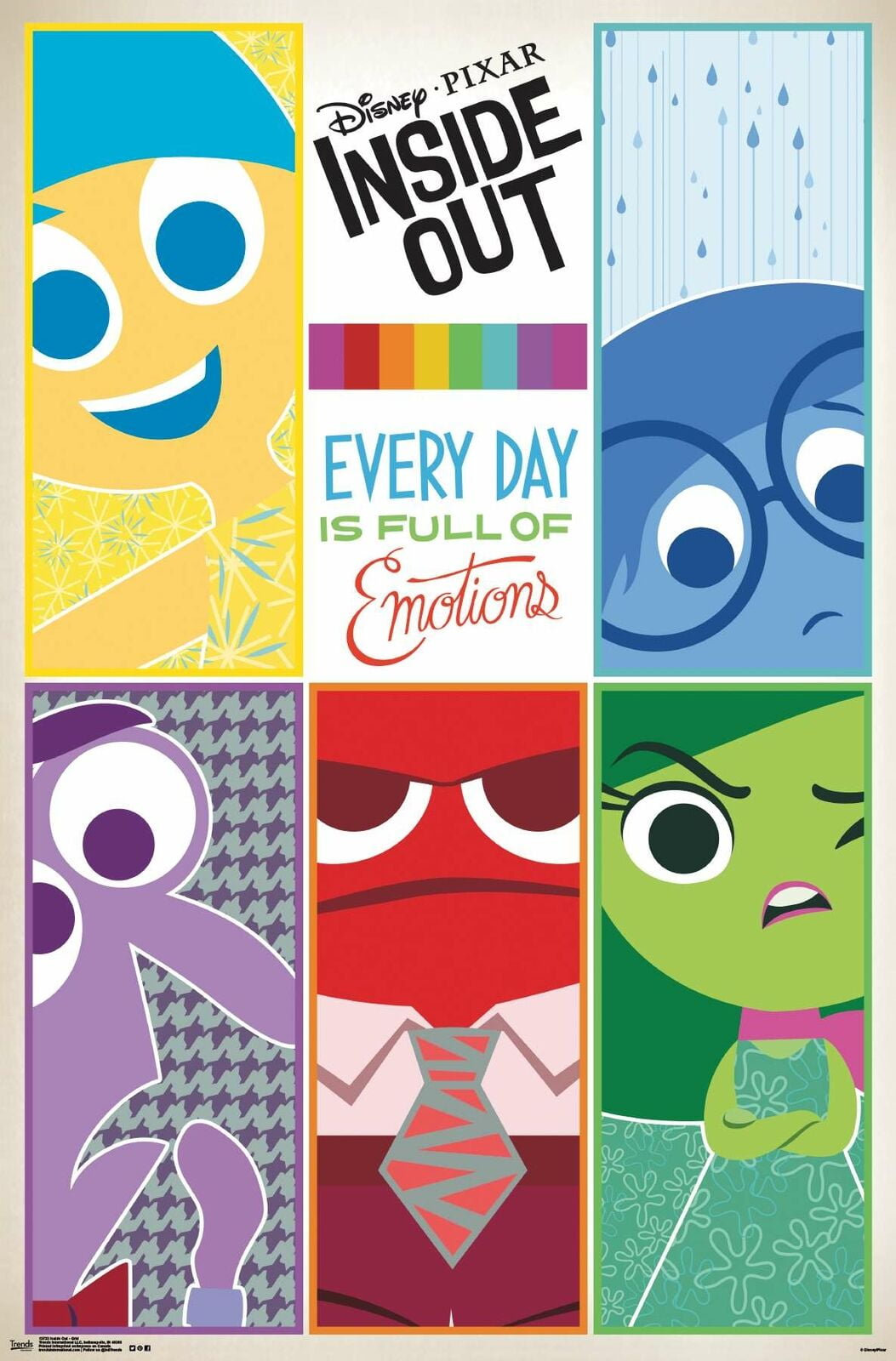 POSTER Disney Pixar Inside Out - Grid Poster-24x36-UNFRAMED - Walmart.com