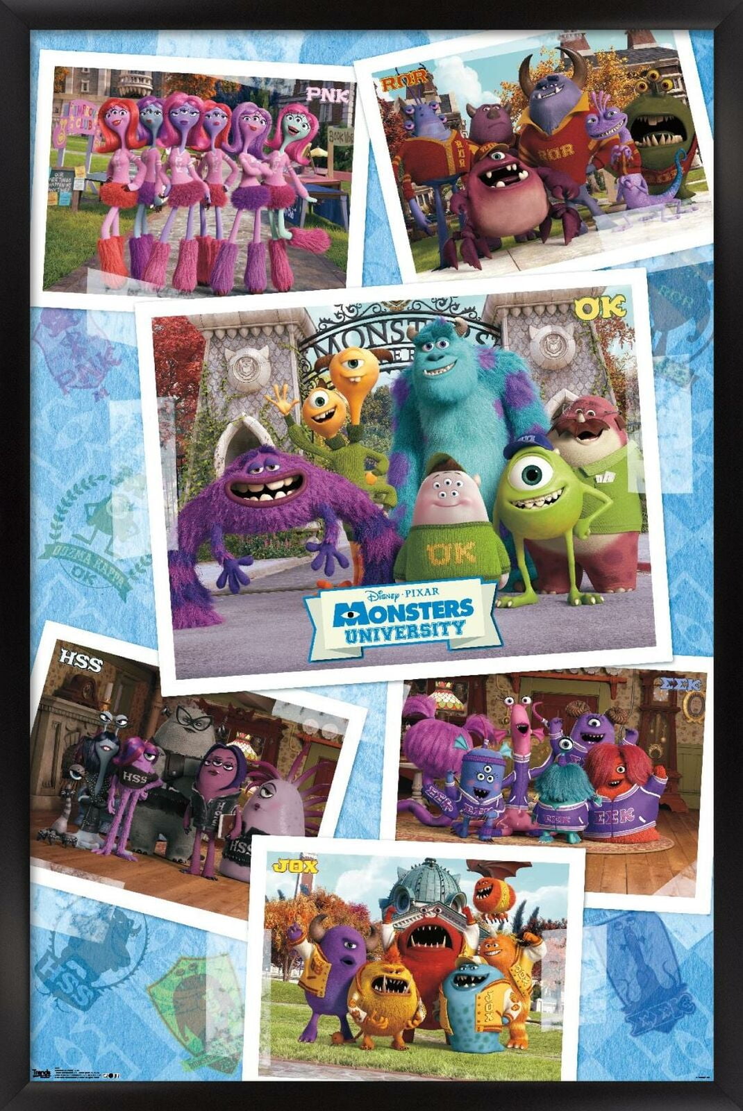 POSTER Disney Pixar Monsters University - Grid Poster-16x24-UNFRAMED ...