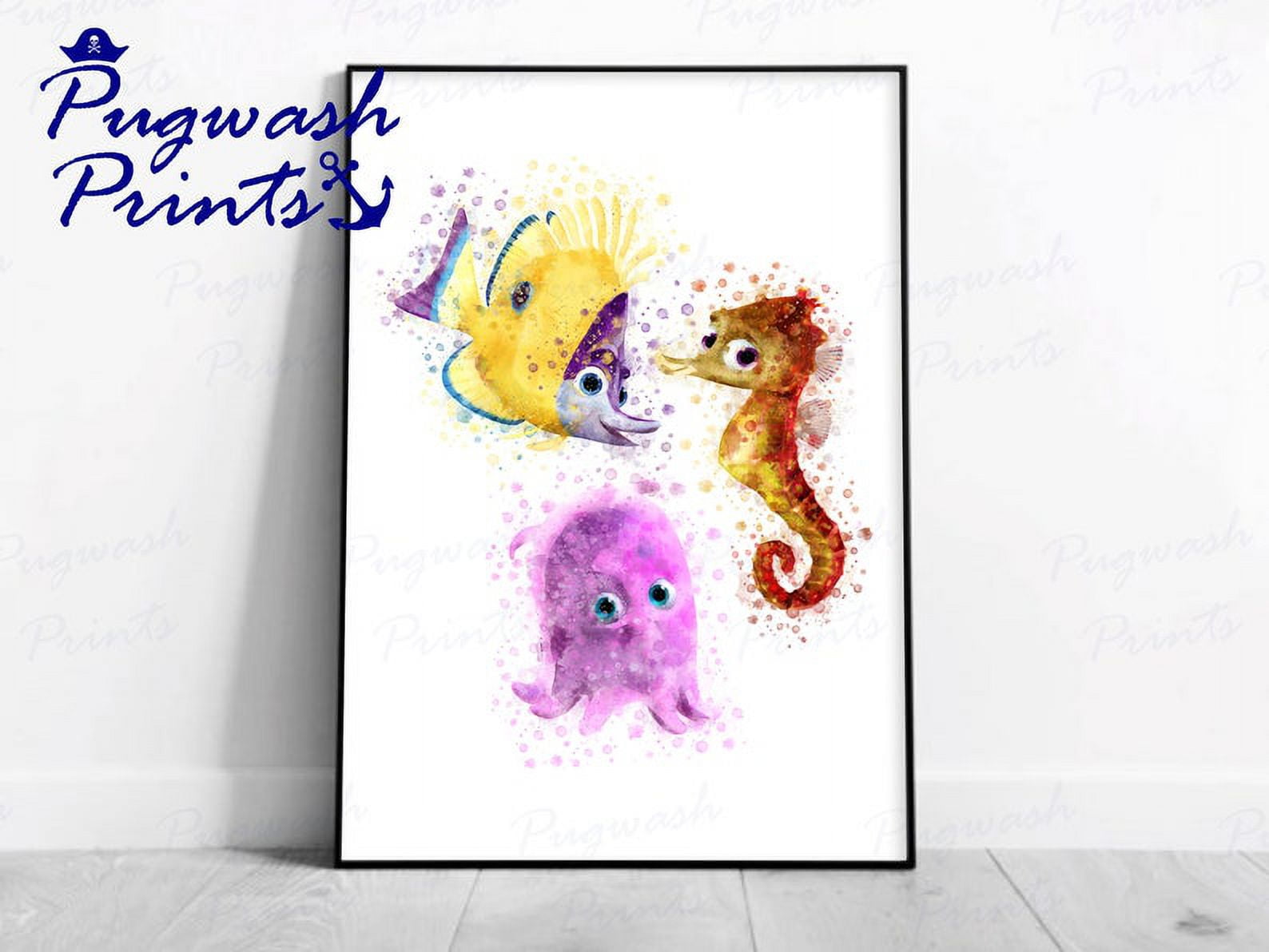 POSTER Disney Pixar 'PEARL, SHELDON & TAD' Finding Nemo Character Print ...