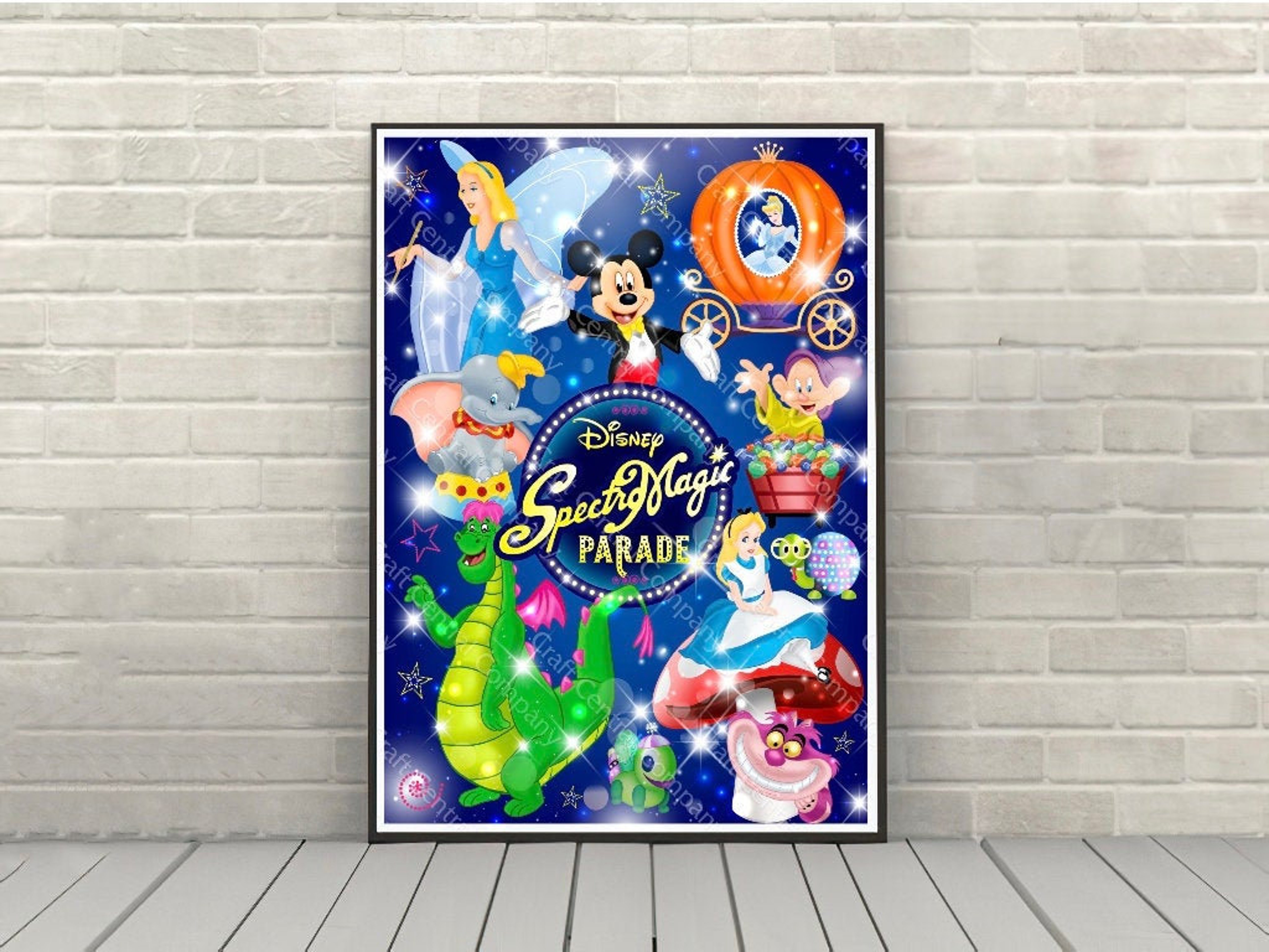POSTER Disney Spectro Magic Parade Poster Disney Attraction poster ...