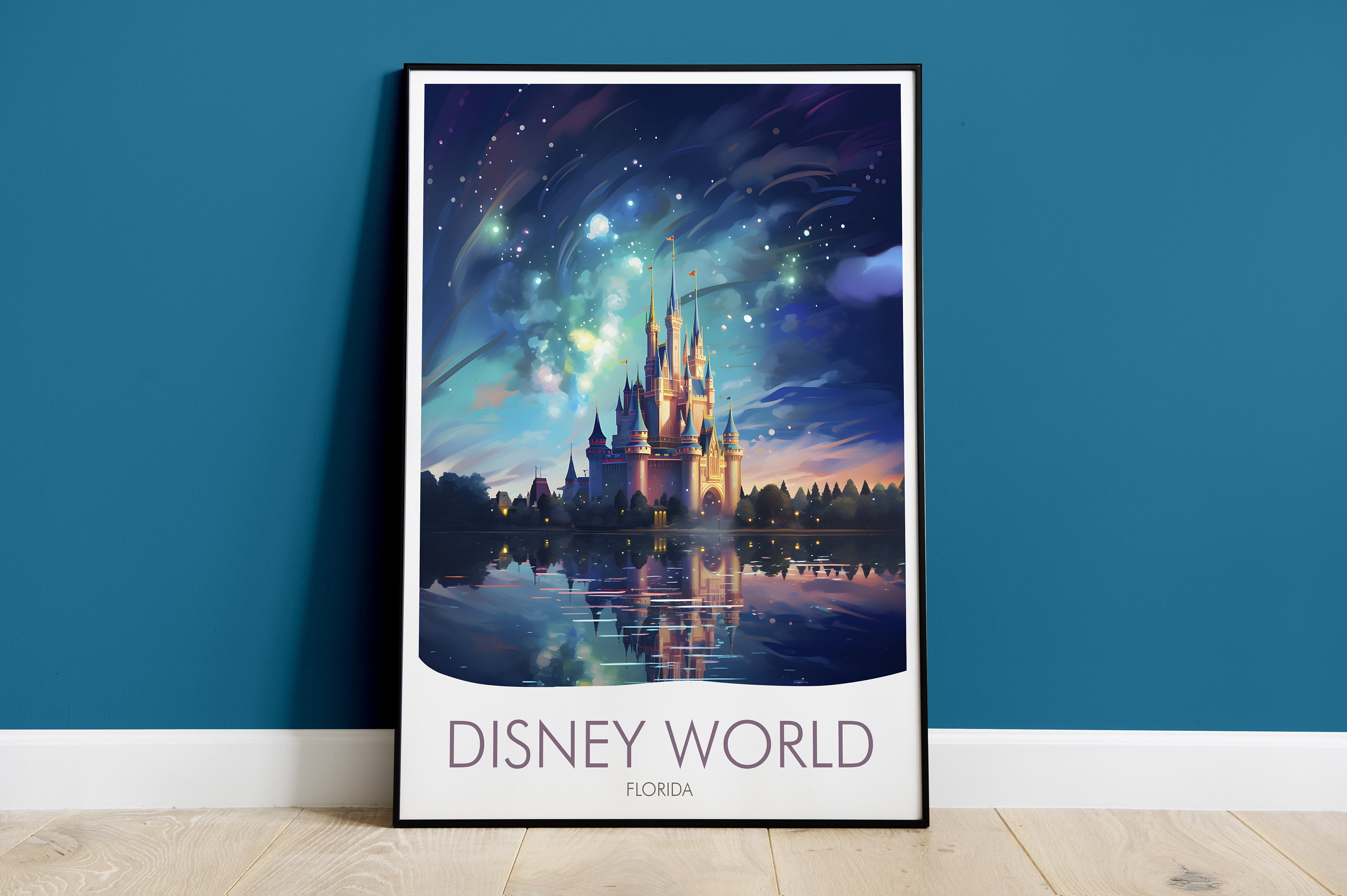 POSTER Disney World Print, Orlando Florida-UNFRAMED - Walmart.com