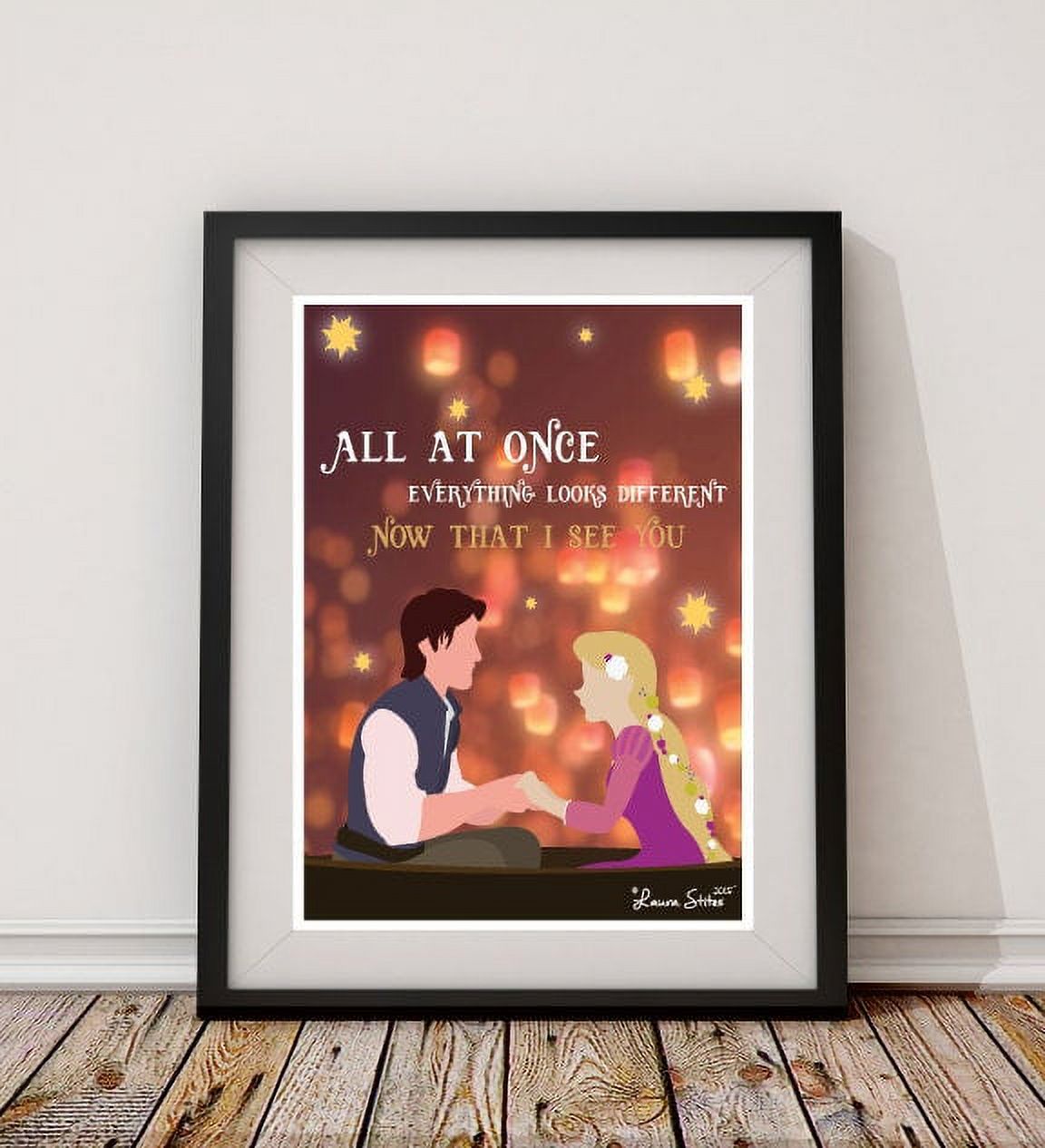 POSTER Disney's Tangled Poster/Print - minimalist rapunzel tangled ...