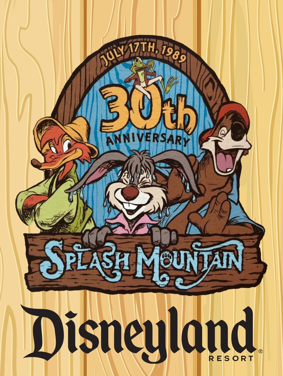 POSTER Disneyland Resort Splash Mountain 30th Anniversary Poster Brer ...