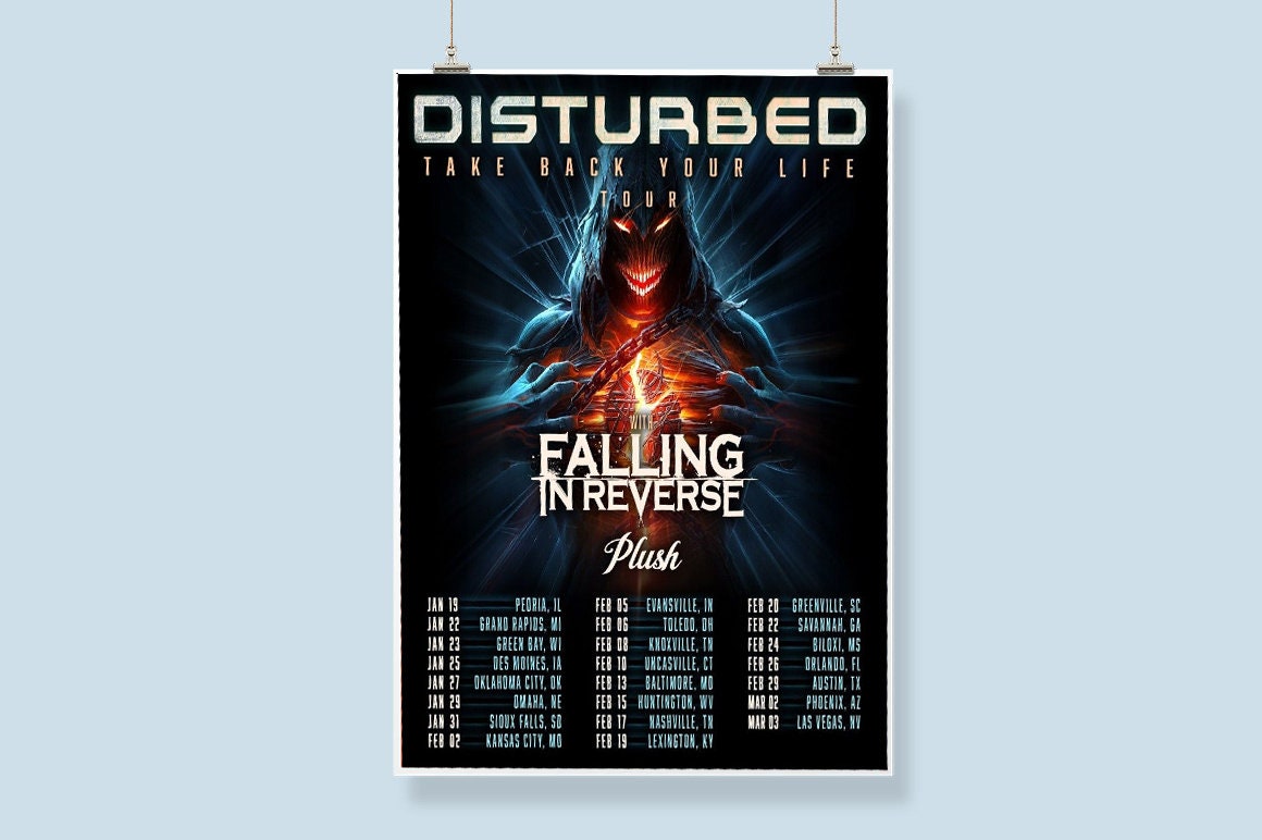 POSTER Disturbed 2024 Tour Poster-UNFRAMED - Walmart.com