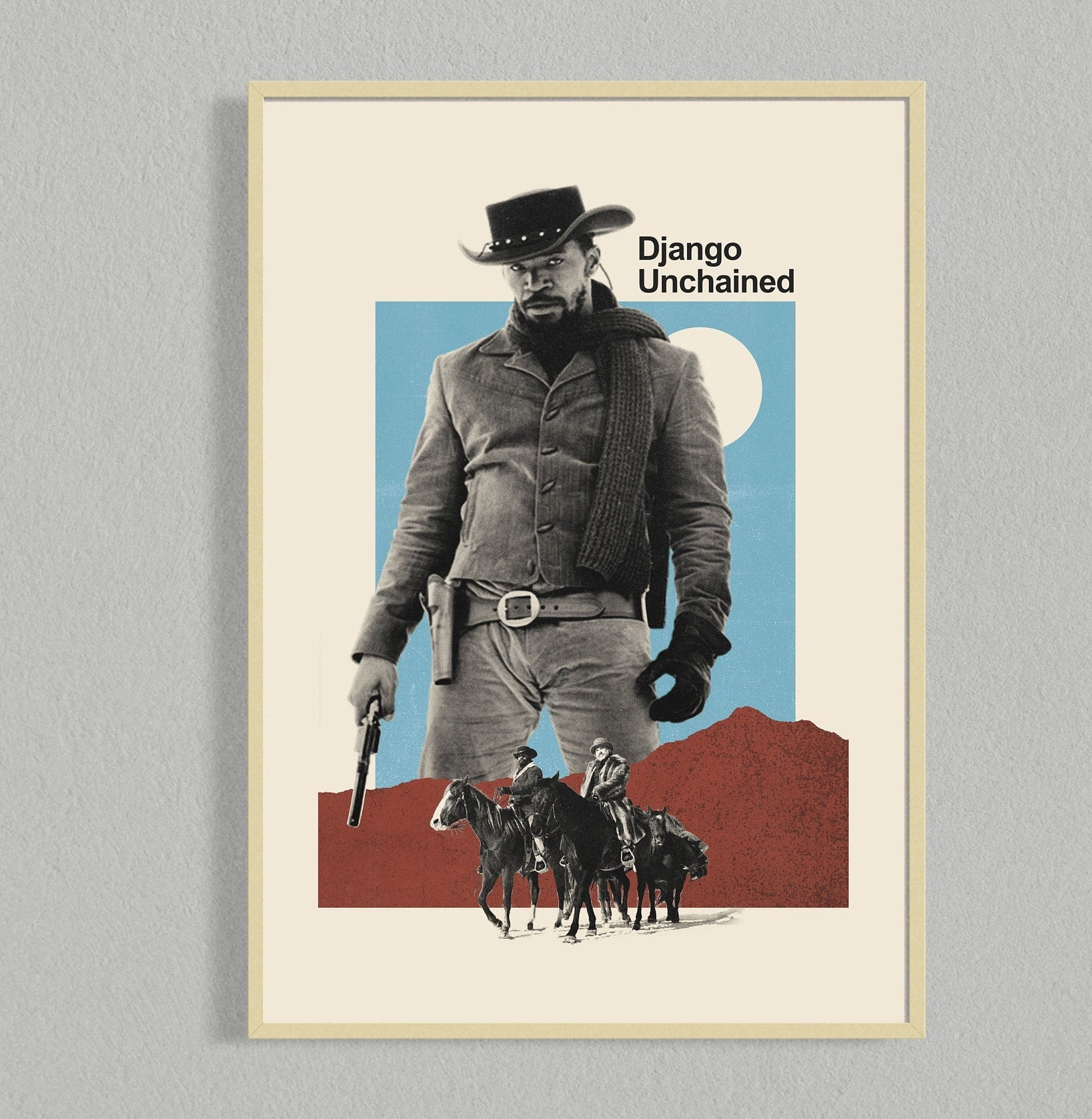 POSTER Django Unchained Mid Century Movie Poster | Film Posters ...
