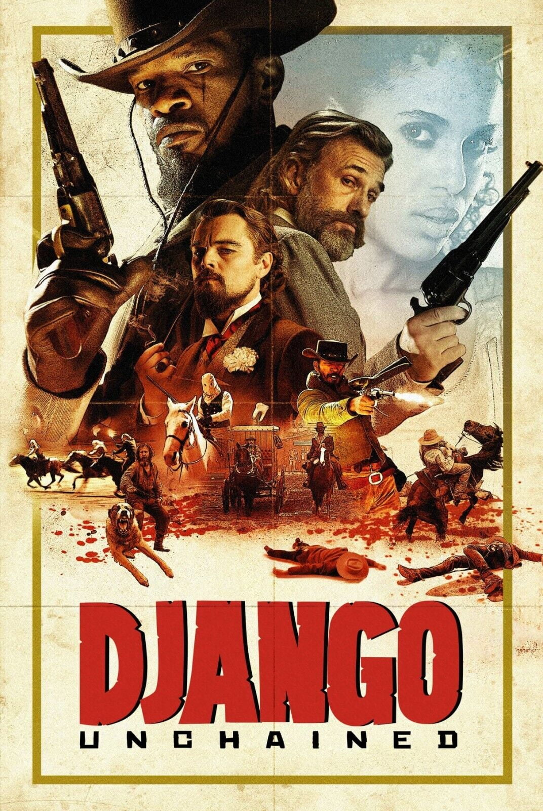 POSTER Django Unchained Movie Poster Sign [D] Quentin Tarantino-8x12 ...
