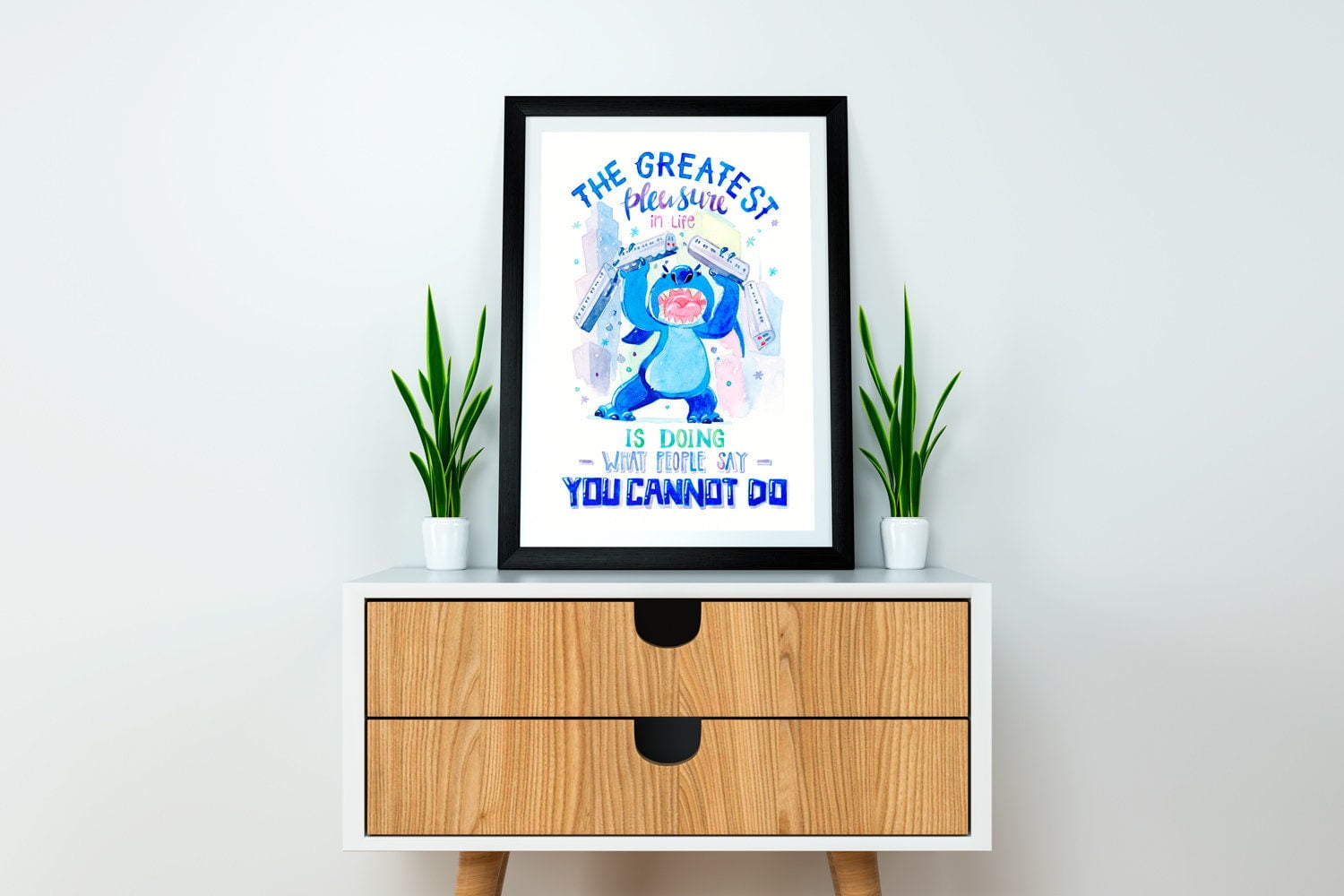POSTER Do What You Want Disney Lilo and Stitch Motivational Quote ...