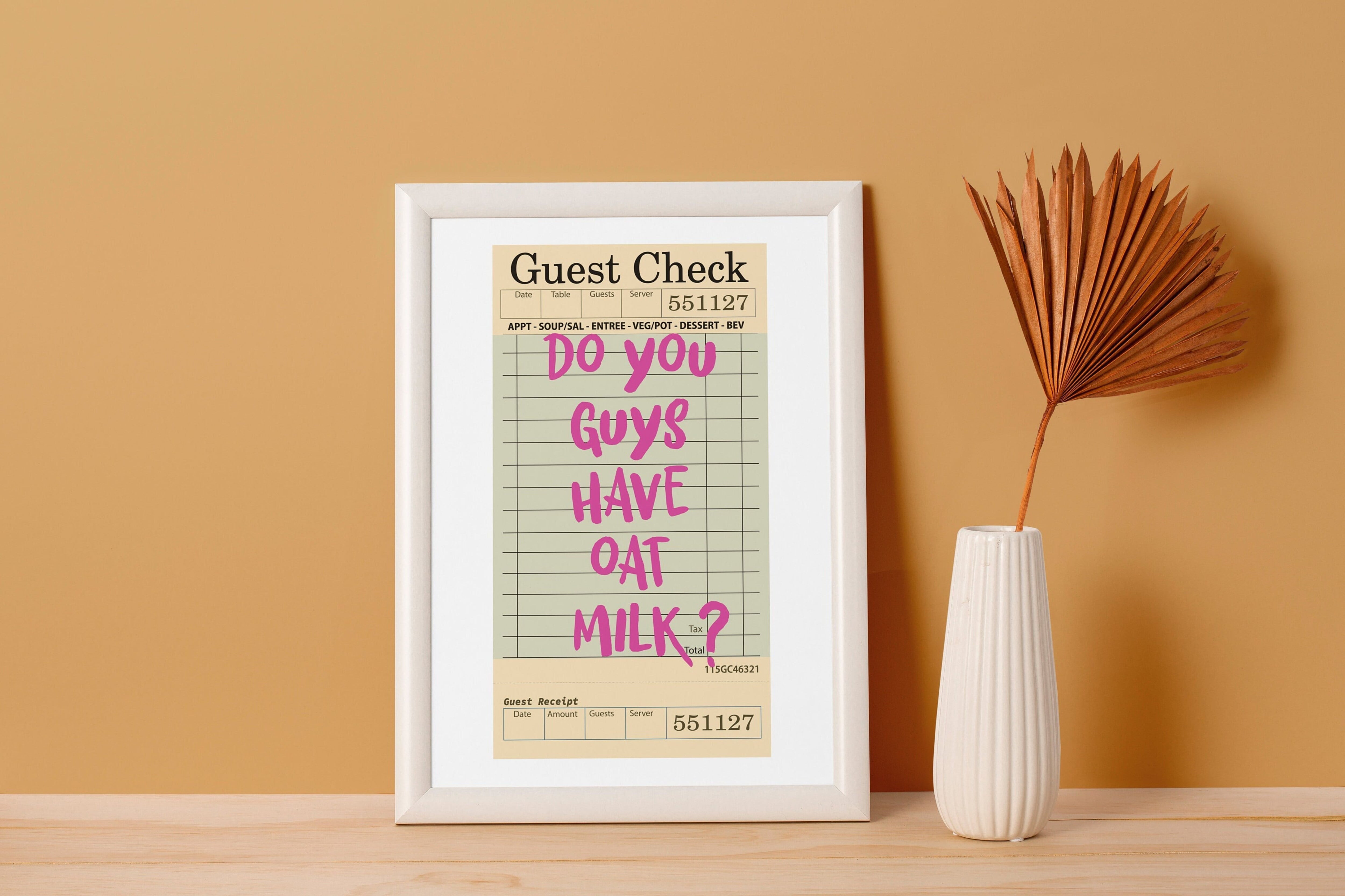 POSTER Do You Guys Have Oat Milk Guest Check - College Dorm Posters ...