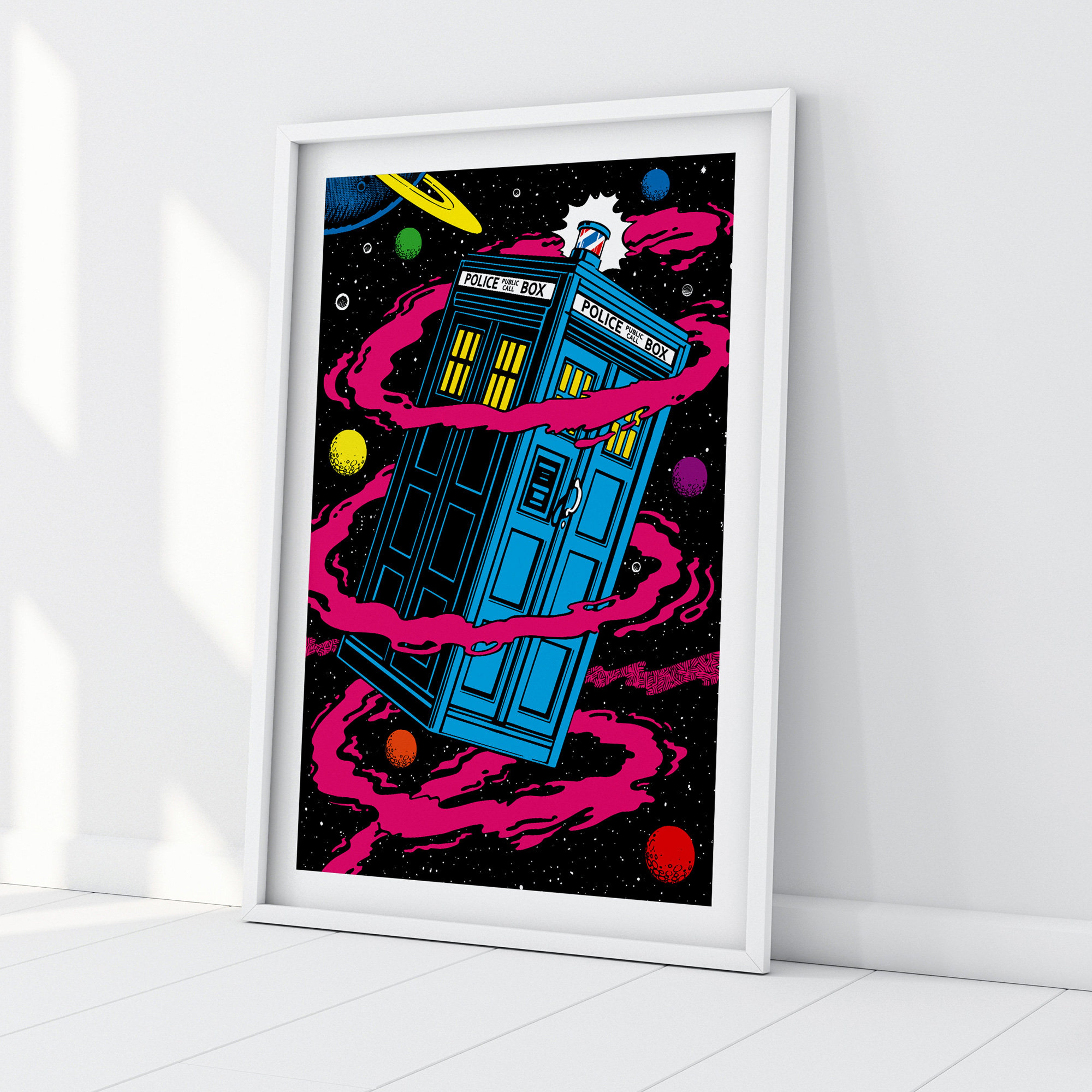 POSTER Doctor Who Tardis Comic Poster Sci-fi, Dr Who Wall Art, Tardis ...