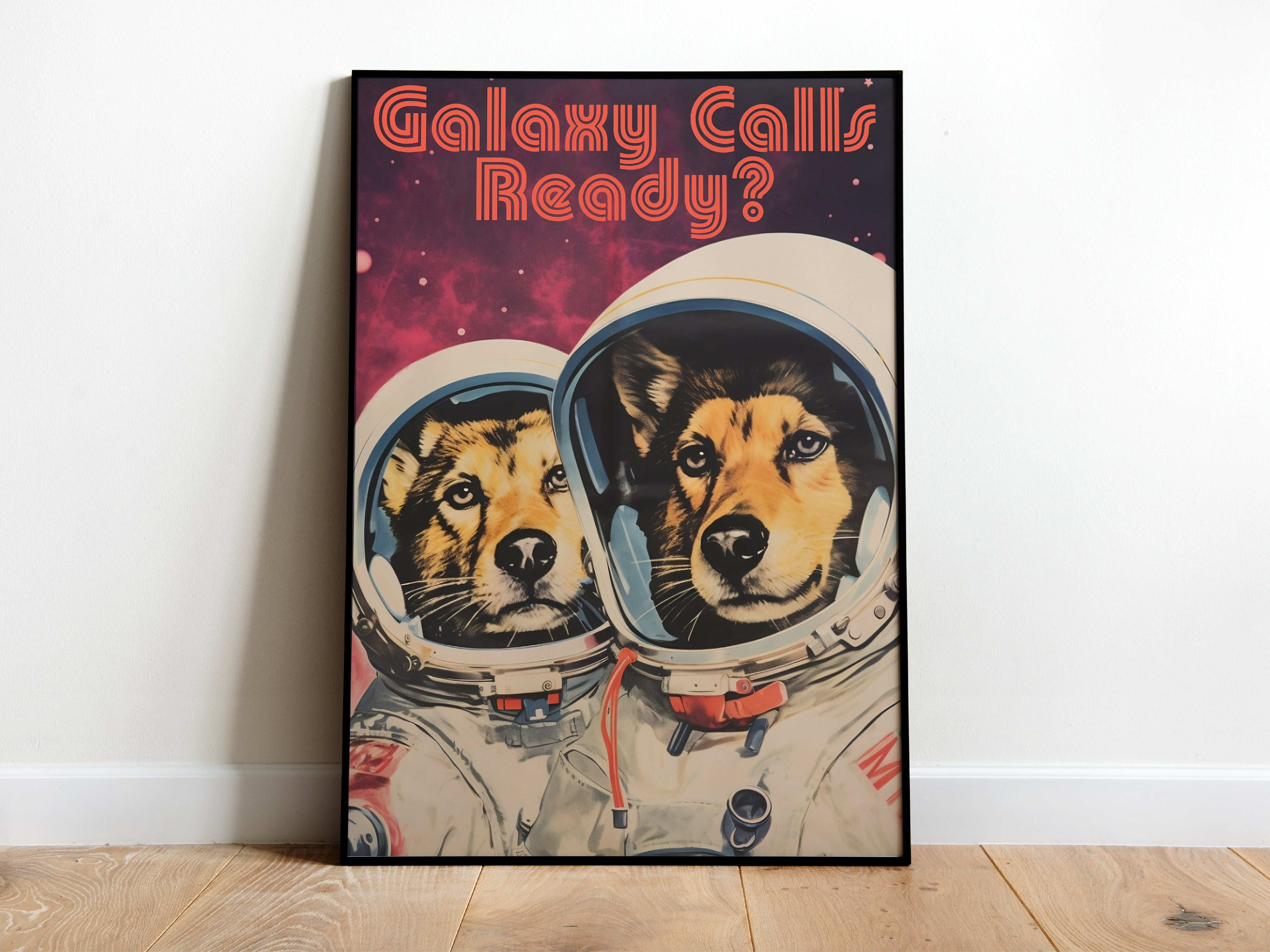 POSTER Dog in Space Print Soviet Space Poster Belka and Strelka ...