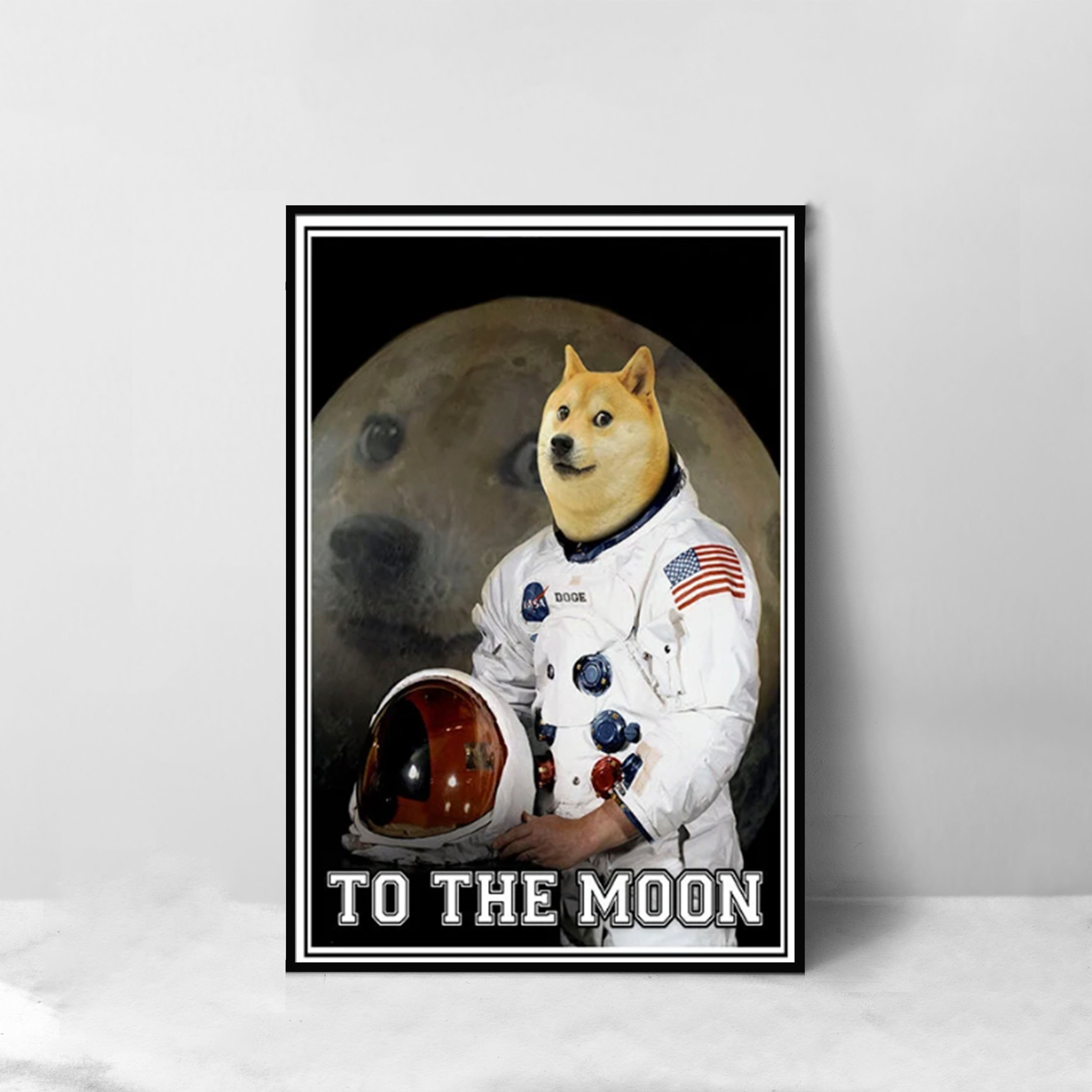 POSTER Doge Meme Astronaut Dog Poster - High Quality Poster Art Print ...
