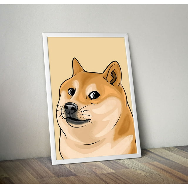 POSTER Doge Meme Poster Shiba Funny Memes Funny Present Meme Poster ...