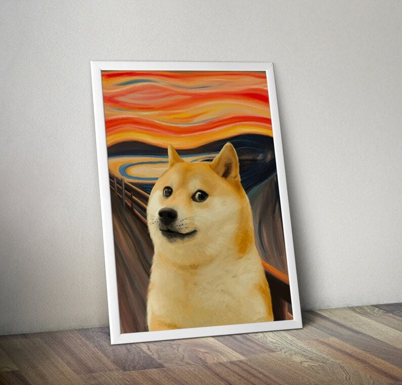 POSTER Doge Memes Poster Funny Memes Funny Present Meme Poster Funny ...