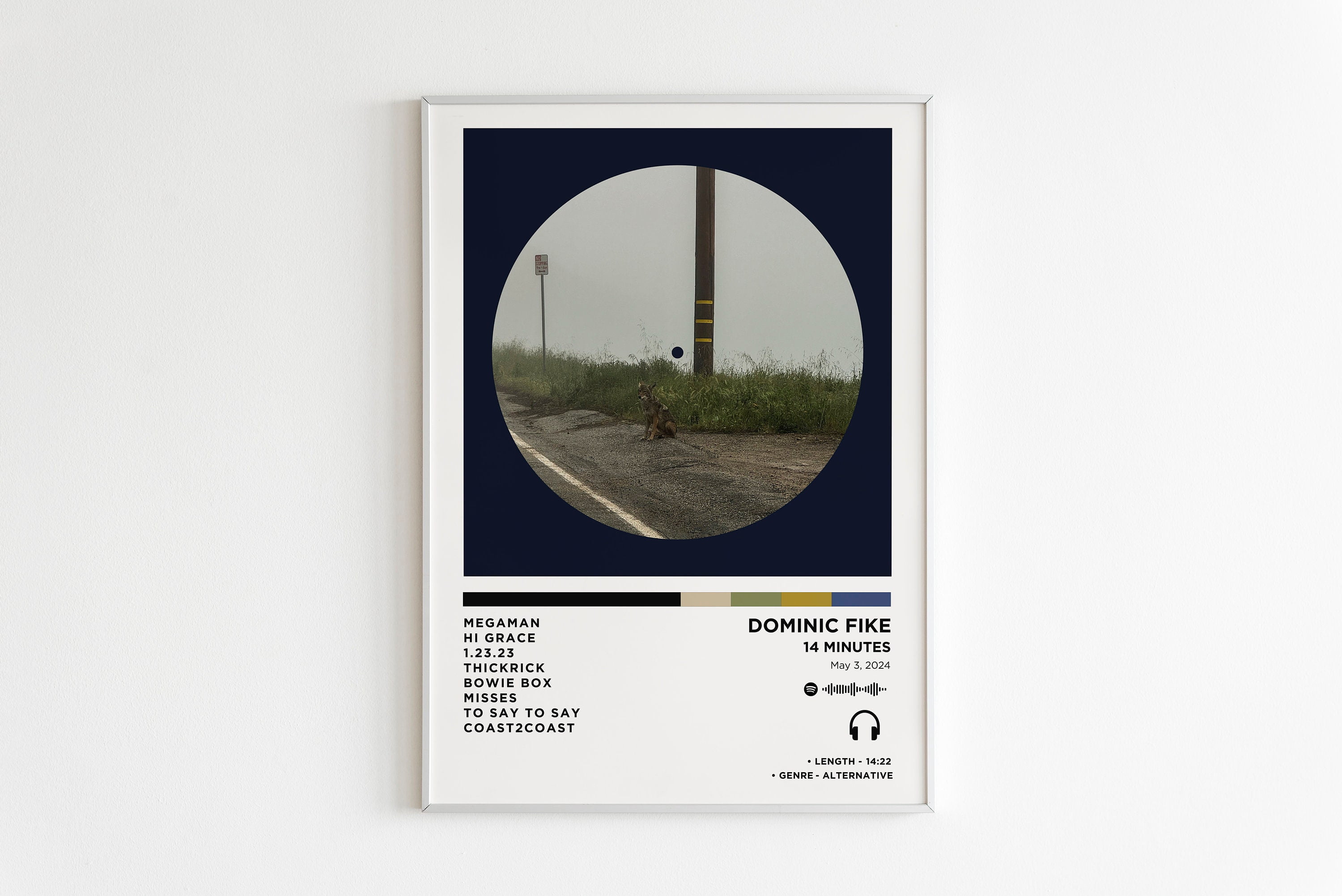 POSTER Dominic Fike - 14 Minutes Album Poster / Album Cover Poster ...
