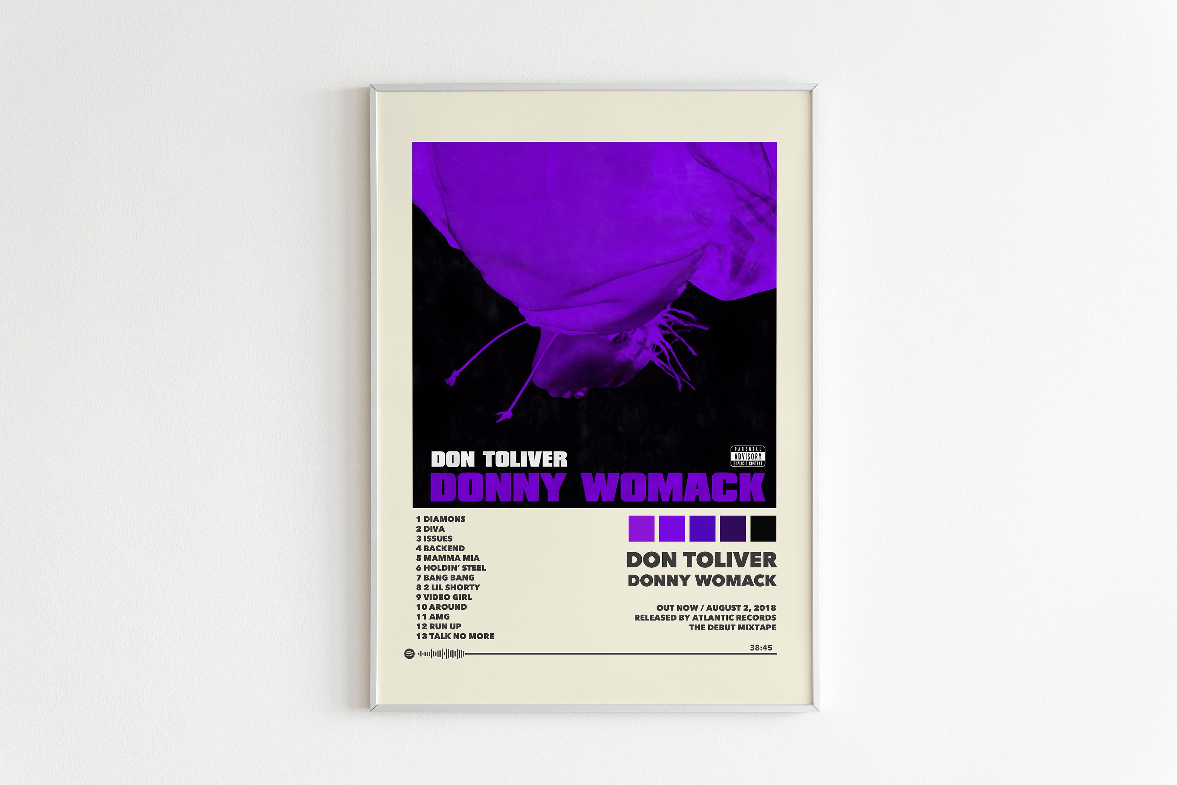 POSTER Don Toliver Posters / Donny Womack Poster, Tracklist Album Cover ...