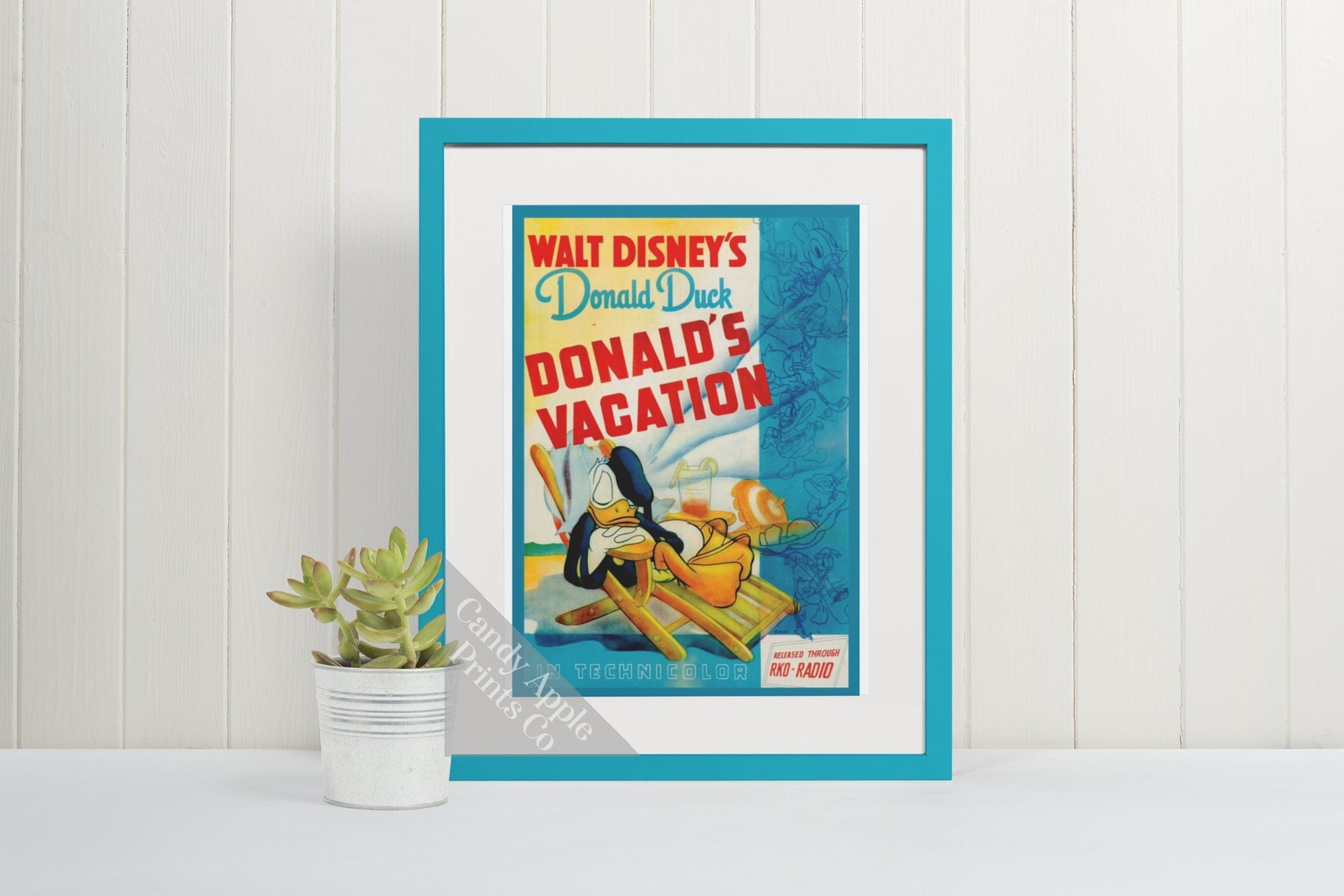 POSTER Donald's Vacation Print - For fans of Donald Duck and Disneyana ...