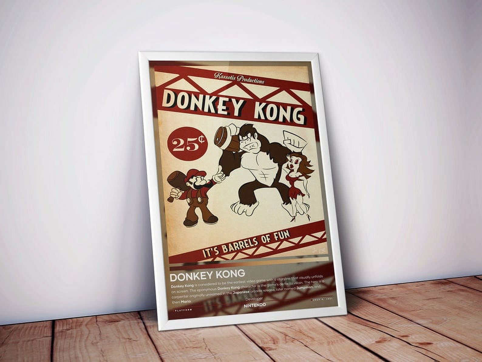 POSTER Donkey Kong 1981 Poster, Gaming Posters, , Retro Game Poster ...