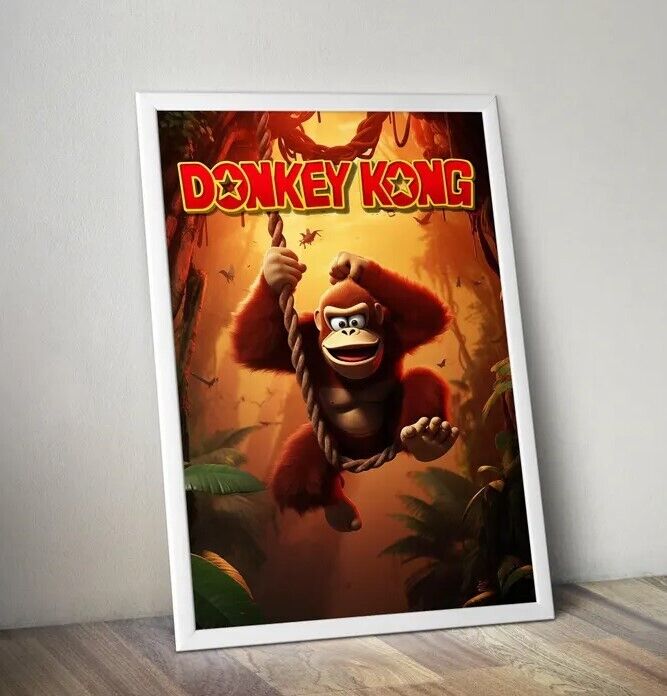POSTER Donkey Kong Poster | Donkey Kong Artwork | Donkey Kong | Gaming ...
