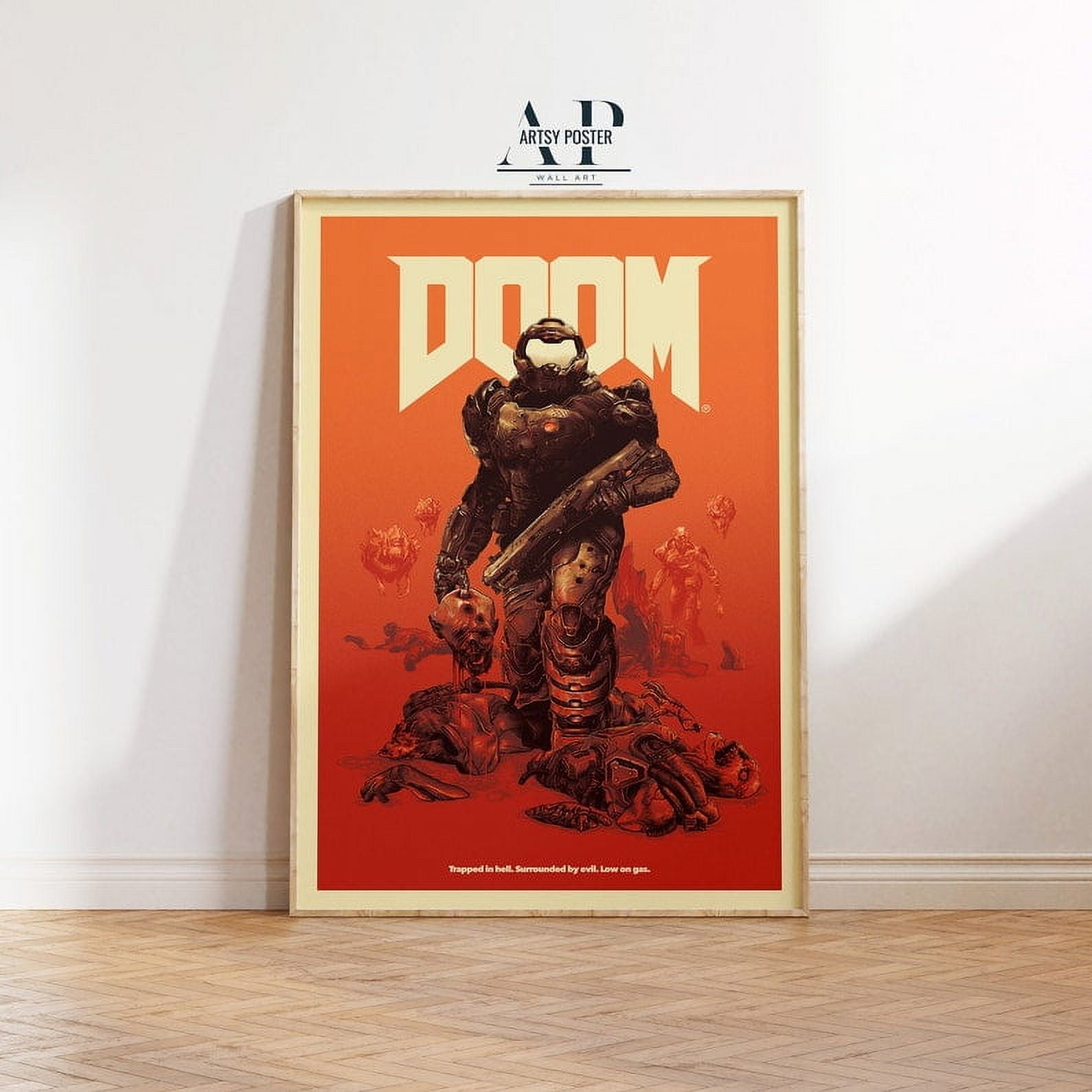 POSTER Doom Eternal Game Poster, FPS Gaming Wall Art, Gaming Room Decor ...
