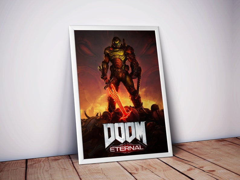 POSTER Doom Eternal Poster | Doom Print | Gaming Poster | Video Game ...
