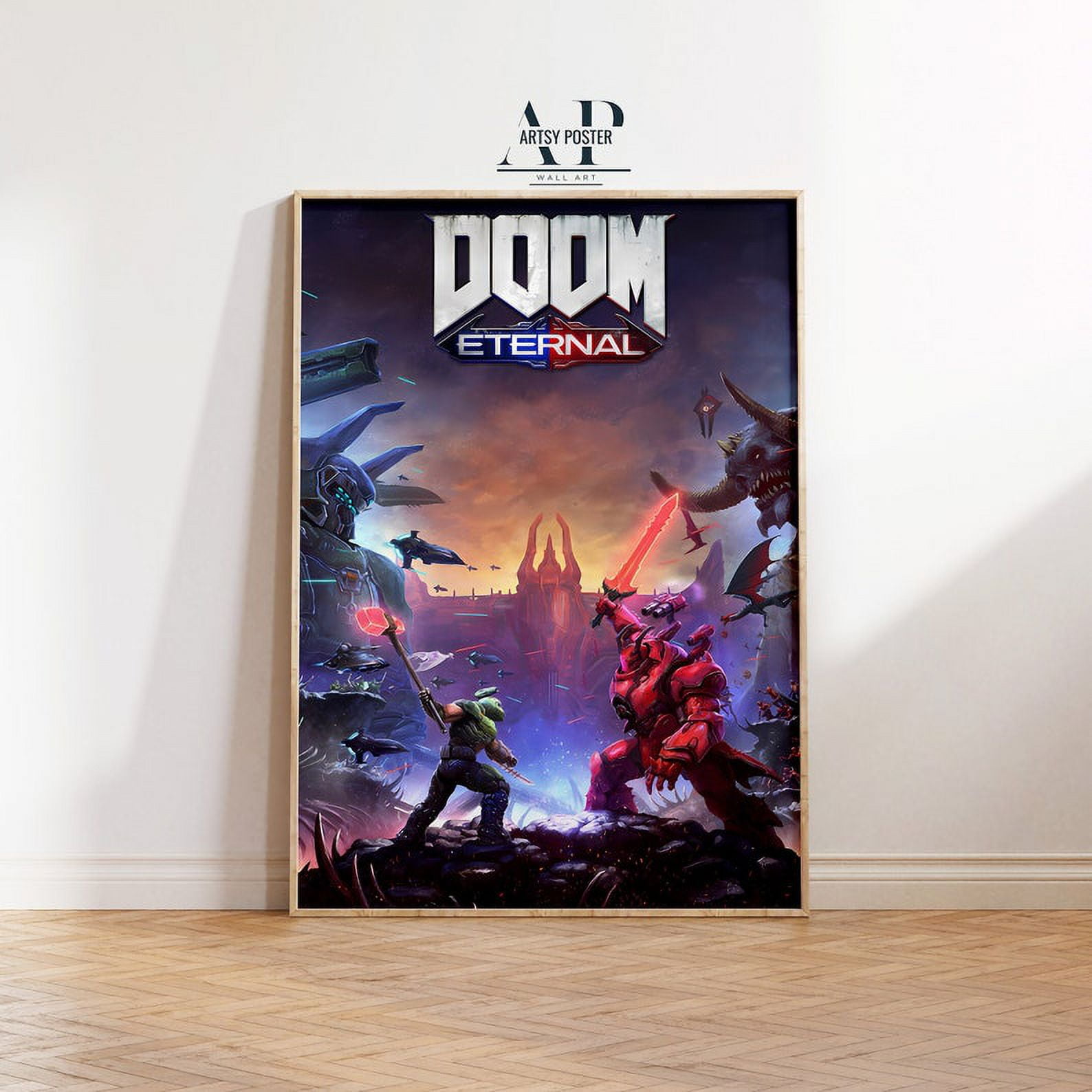 POSTER Doom Game Poster, Eternal Wall Art, Gaming Room Decor, Fine Art ...